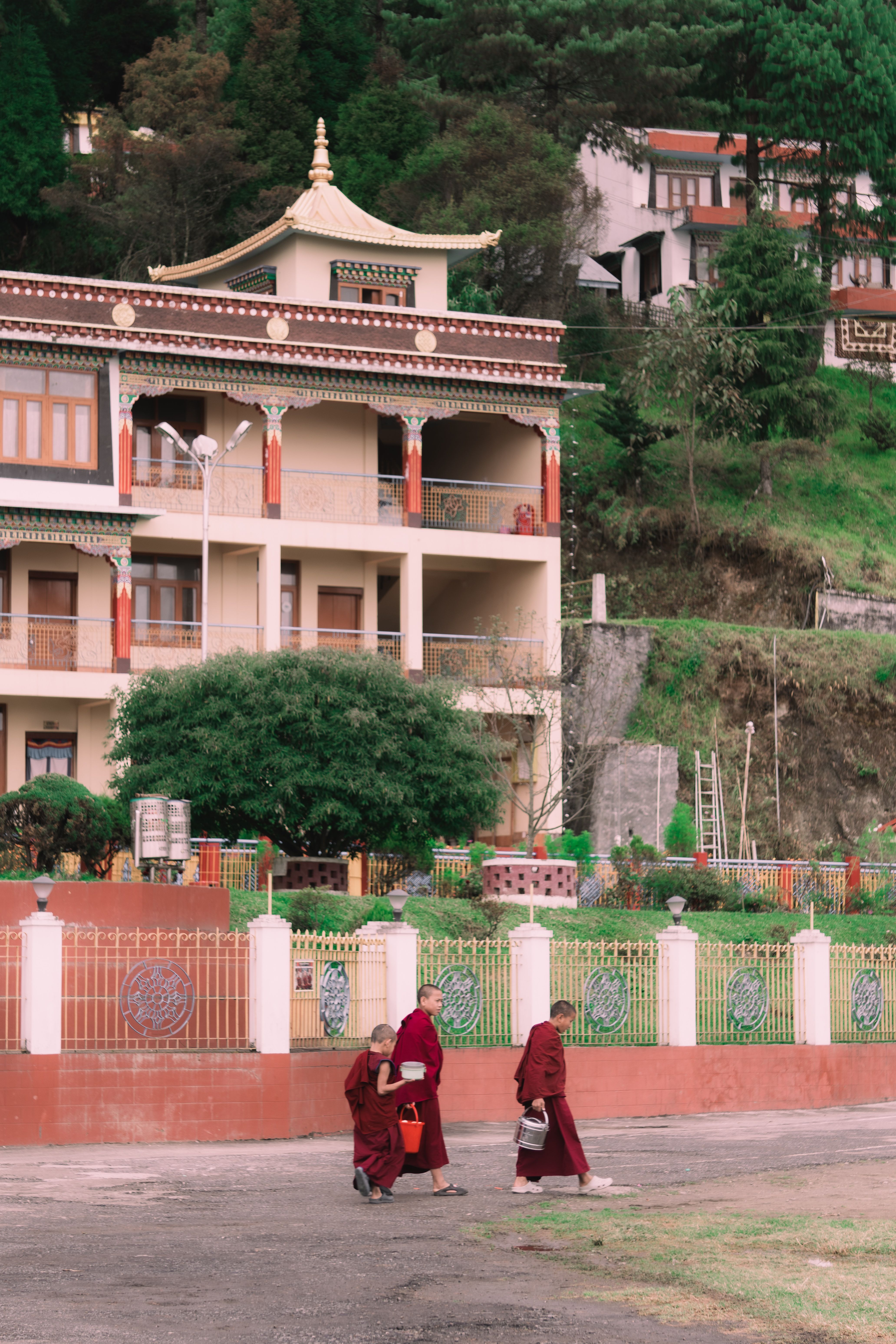 Buddhist Monks at Dirang Monastery · Free Stock Photo