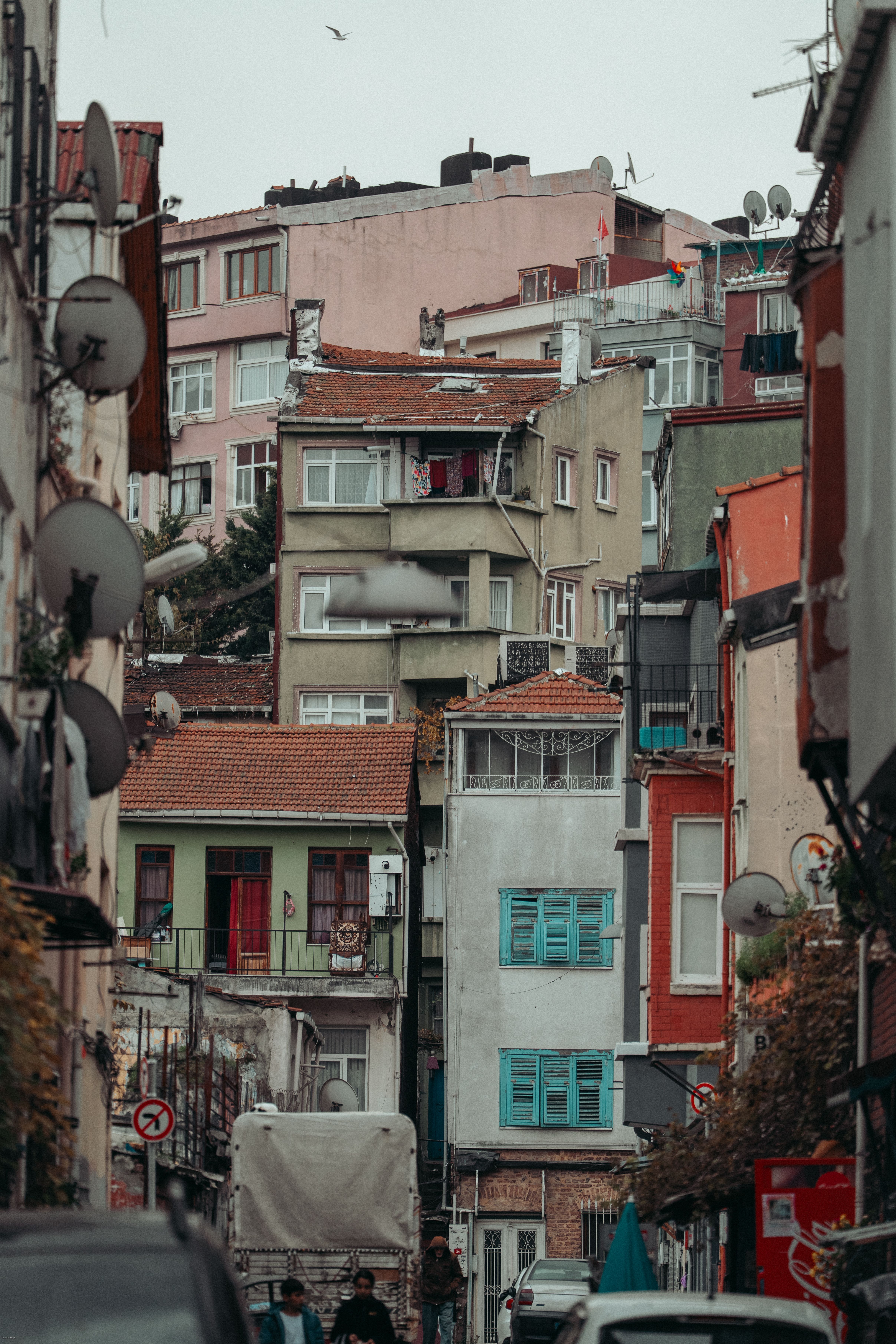 Colorful Residential Street in Istanbul · Free Stock Photo