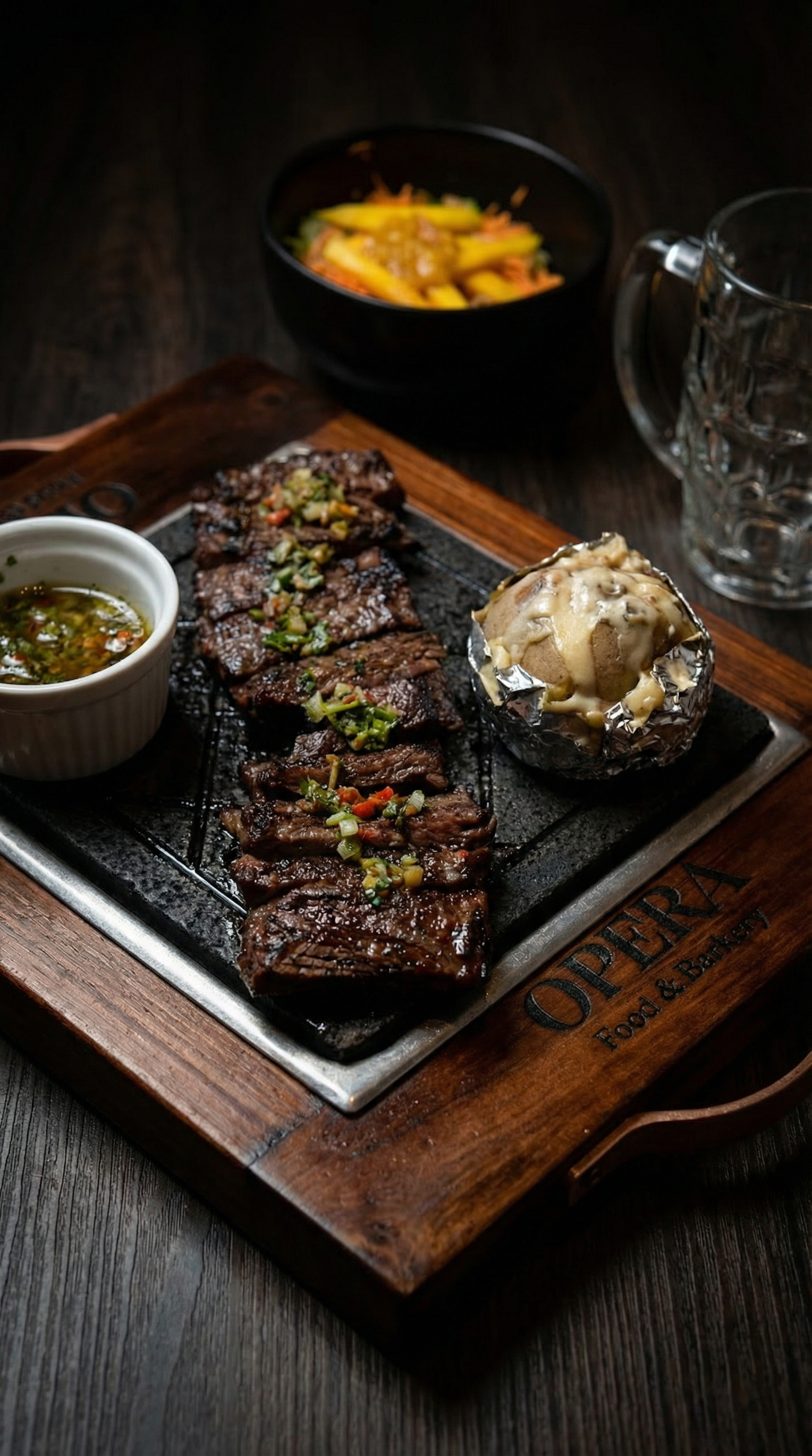Colombian Grilled Steak with Chimichurri Sauce · Free Stock Photo