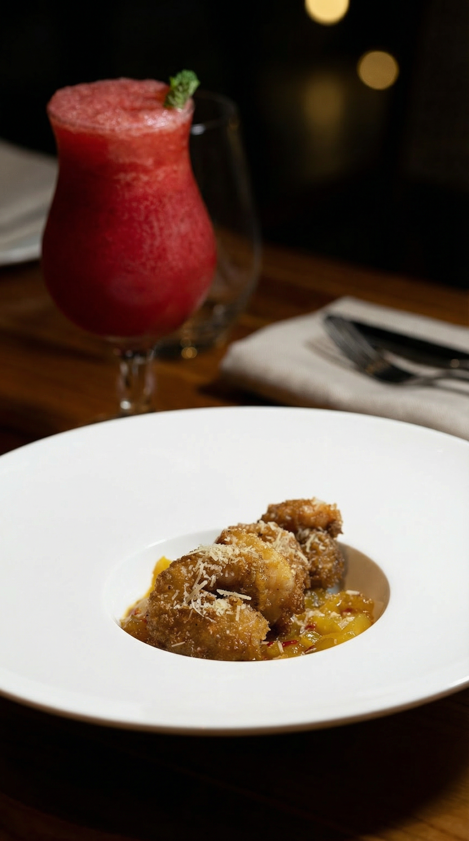 Plato Gourmet Colombiano Con Bebida Tropical · Foto de stock gratuita