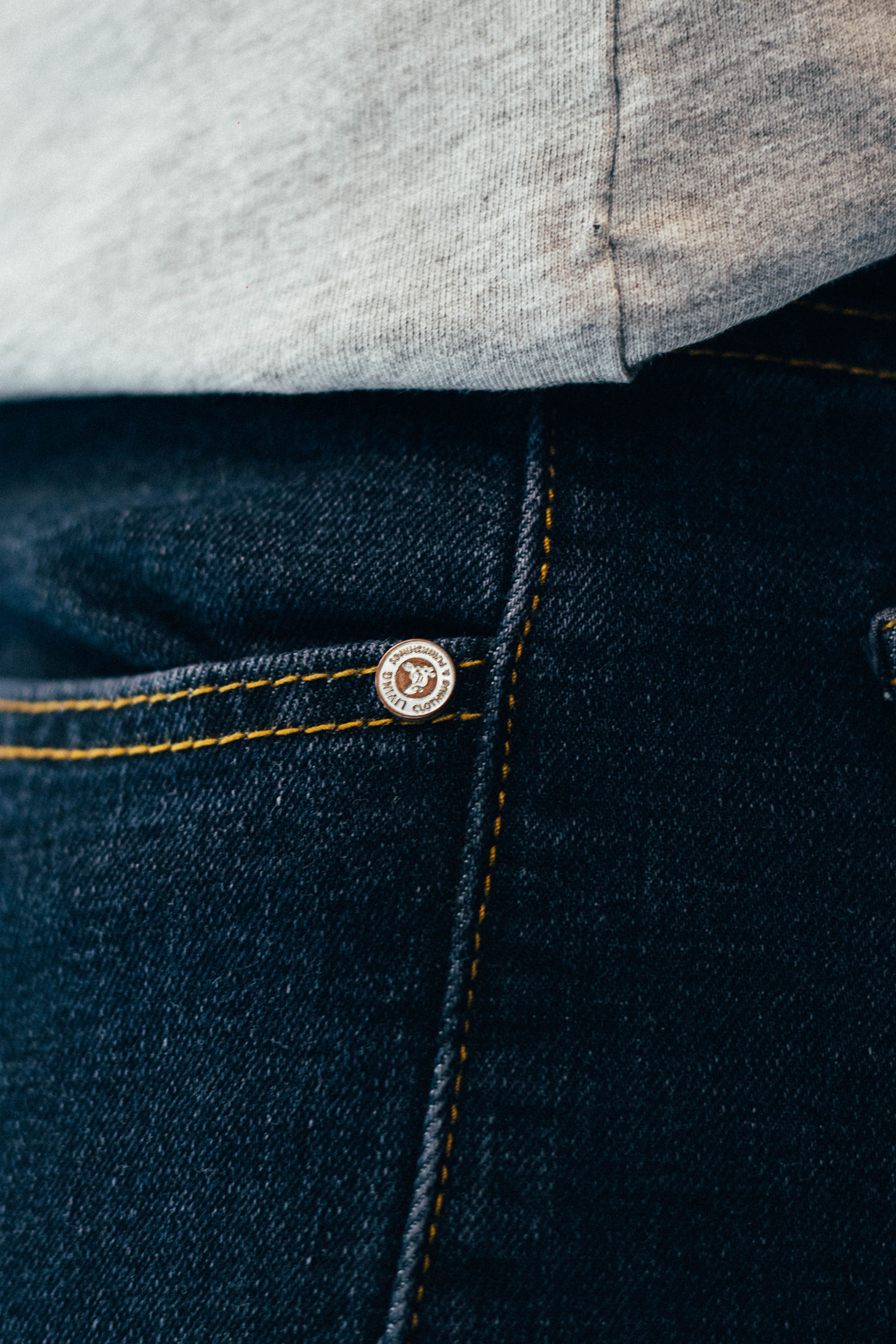 Close Up Shot of a Blue Denim Jeans · Free Stock Photo