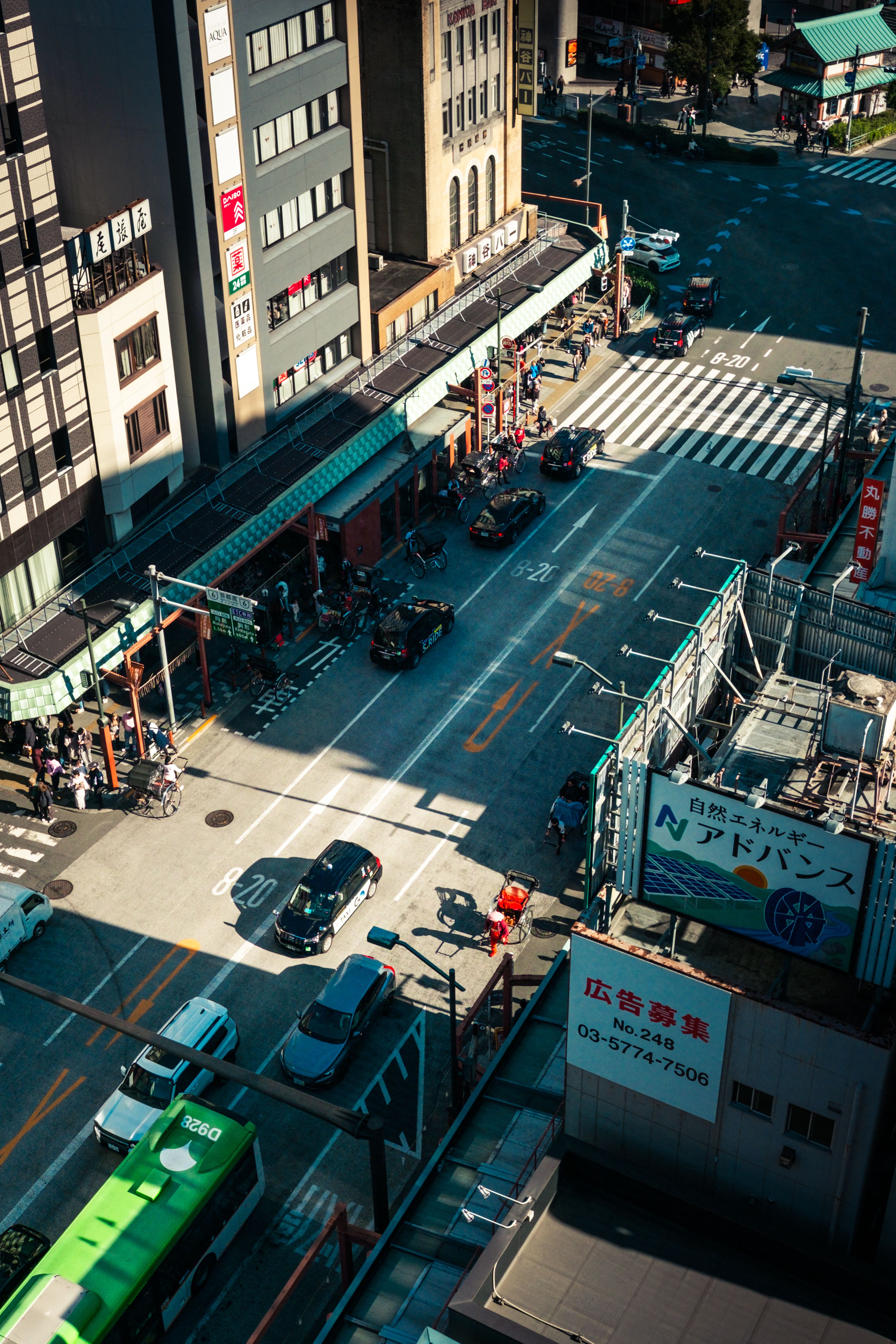 Aerial View of Busy Tokyo Street Crossing · Free Stock Photo