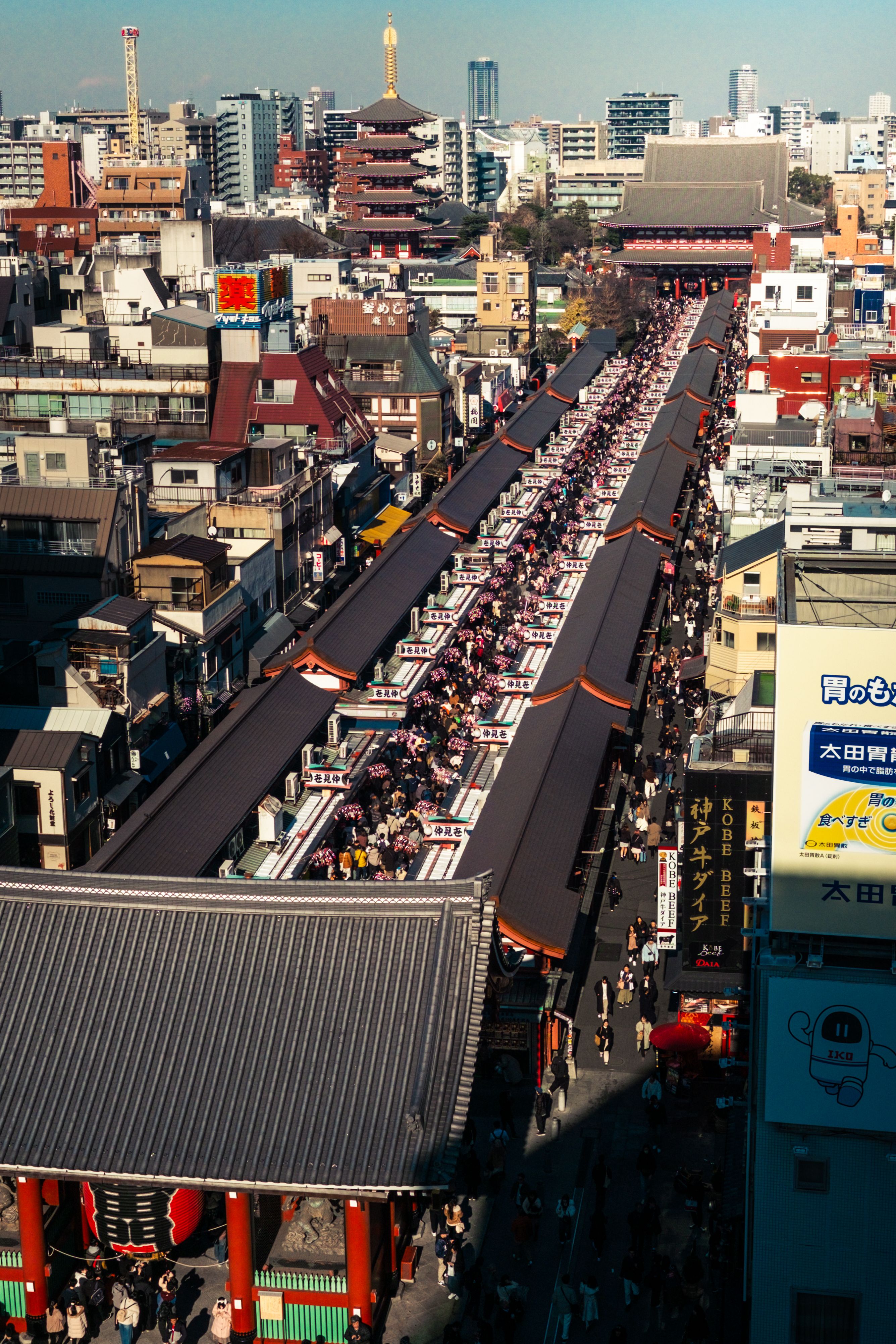 Vista Aérea Del Templo Senso Ji En Tokio · Foto de stock gratuita