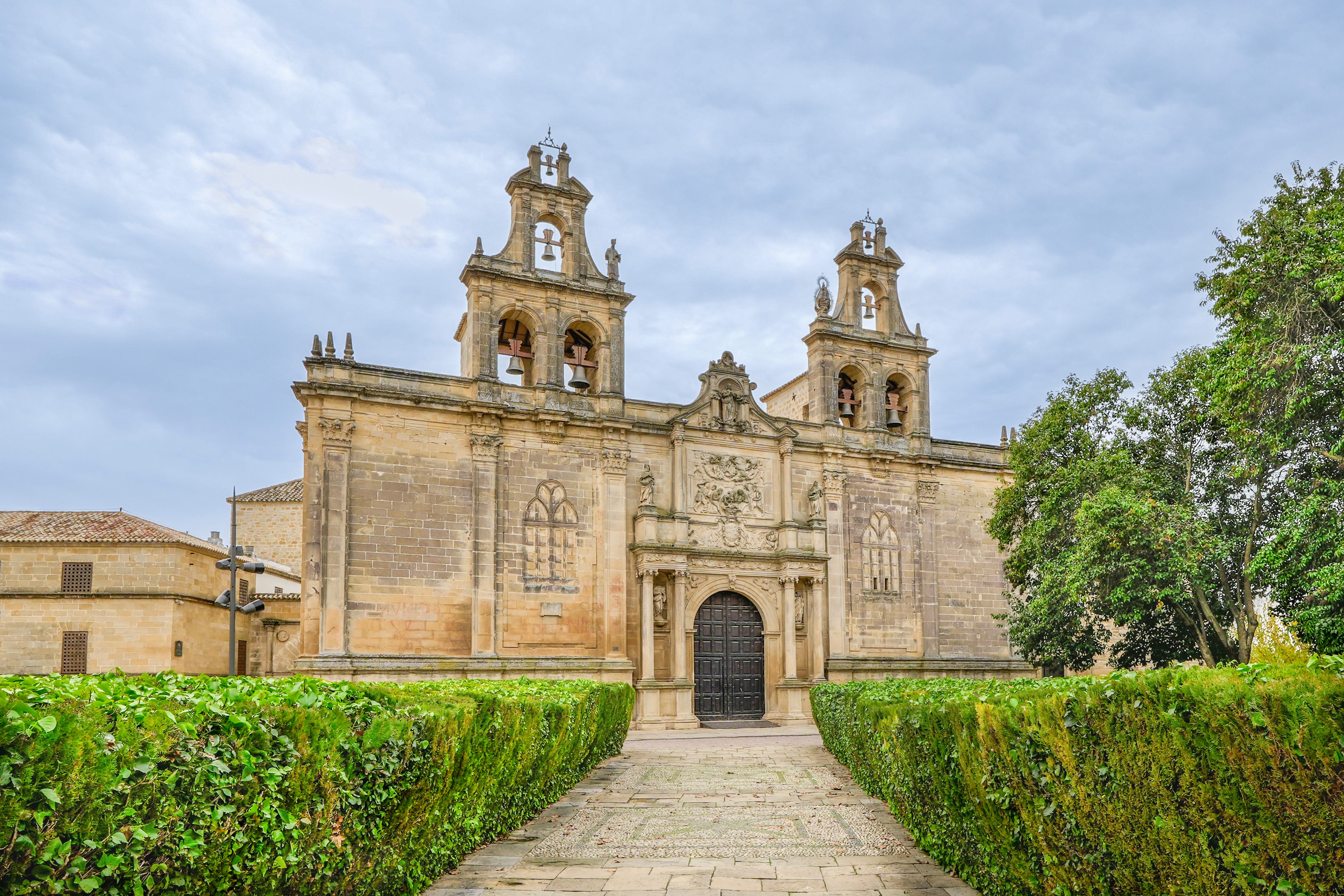 Historic Spanish Church Facade with Bell Towers · Free Stock Photo