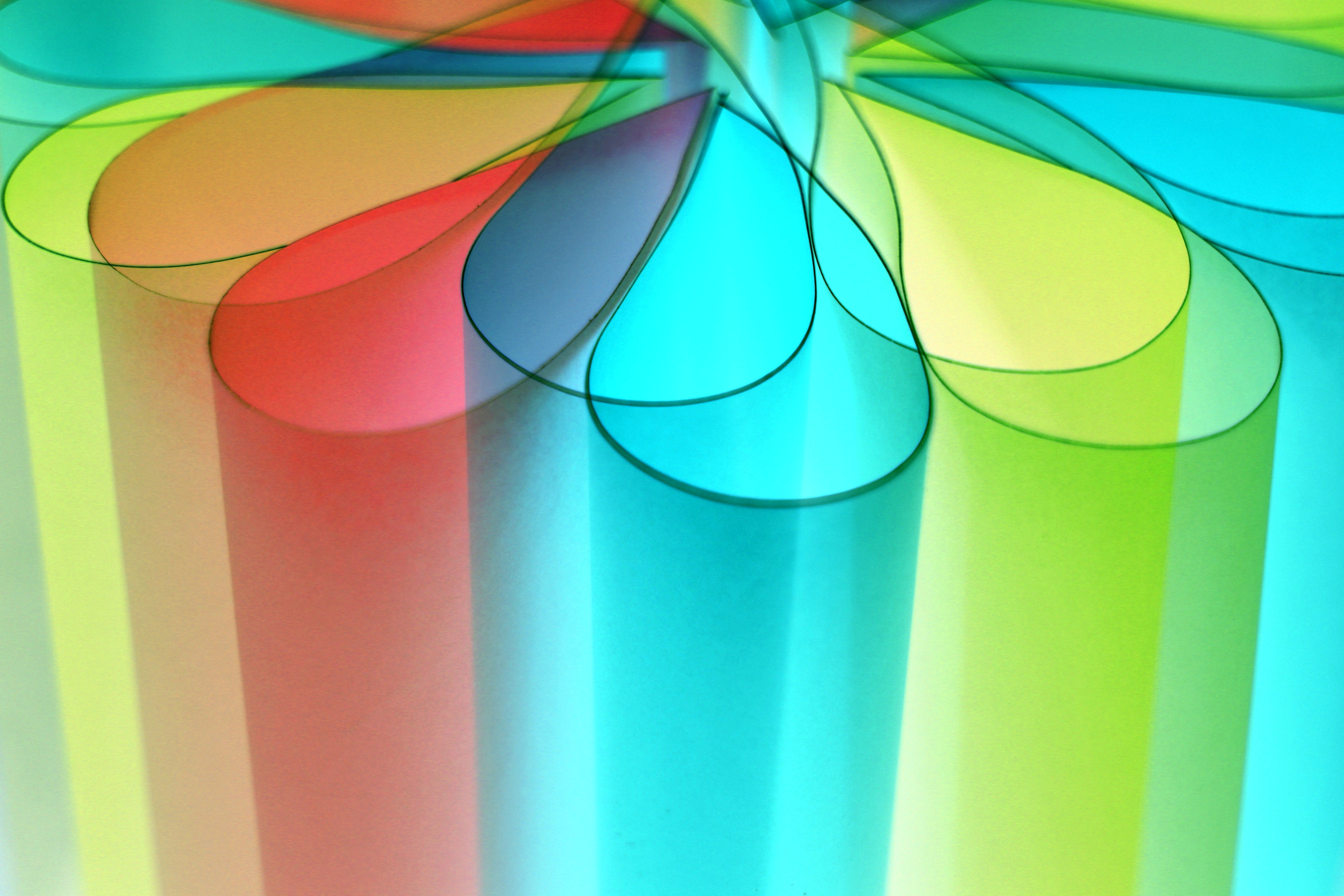 Vibrant Abstract Art with Colorful Overlapping Shapes · Free Stock Photo
