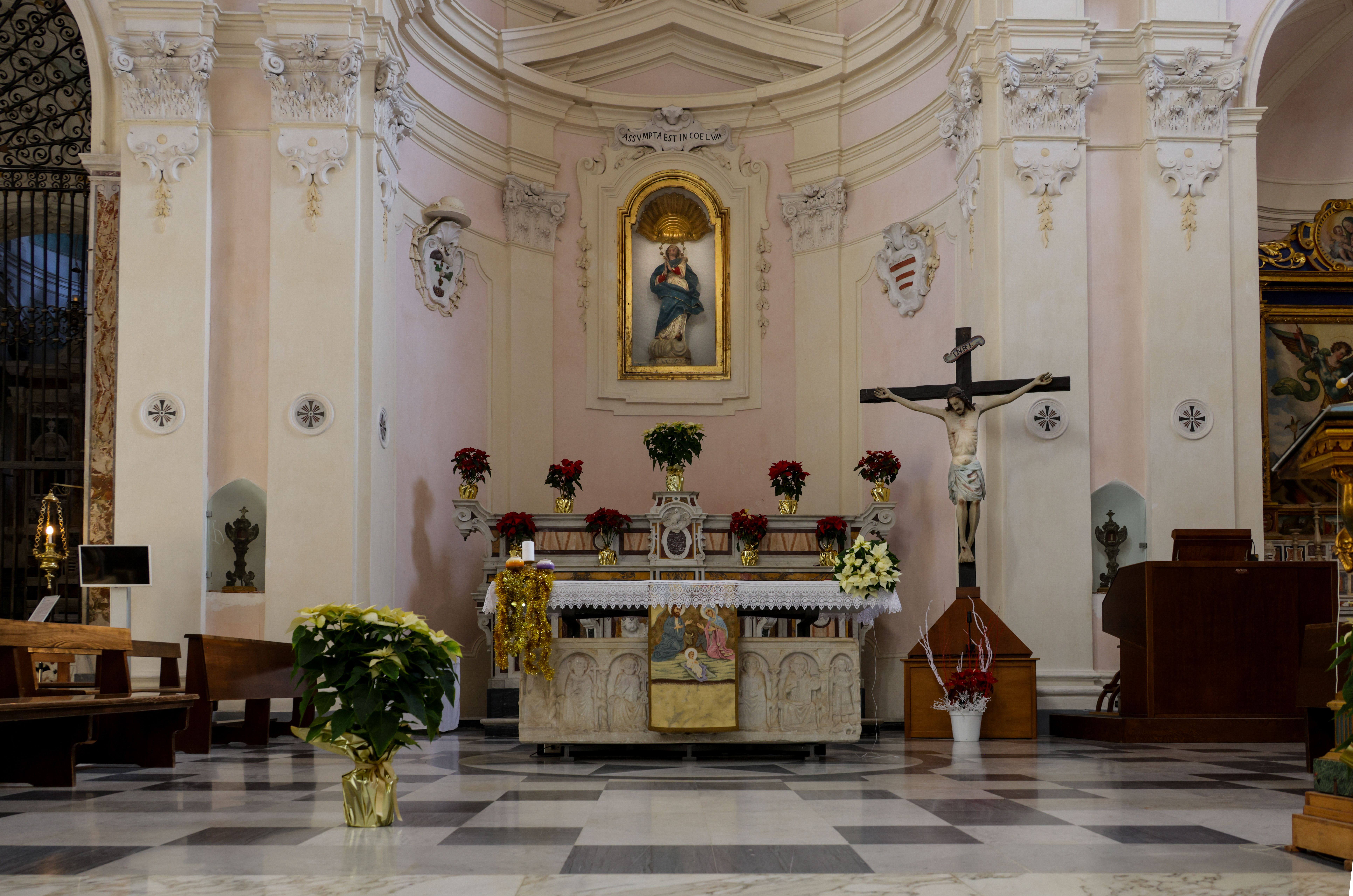 Interior View of a Historic Church Altar · Free Stock Photo