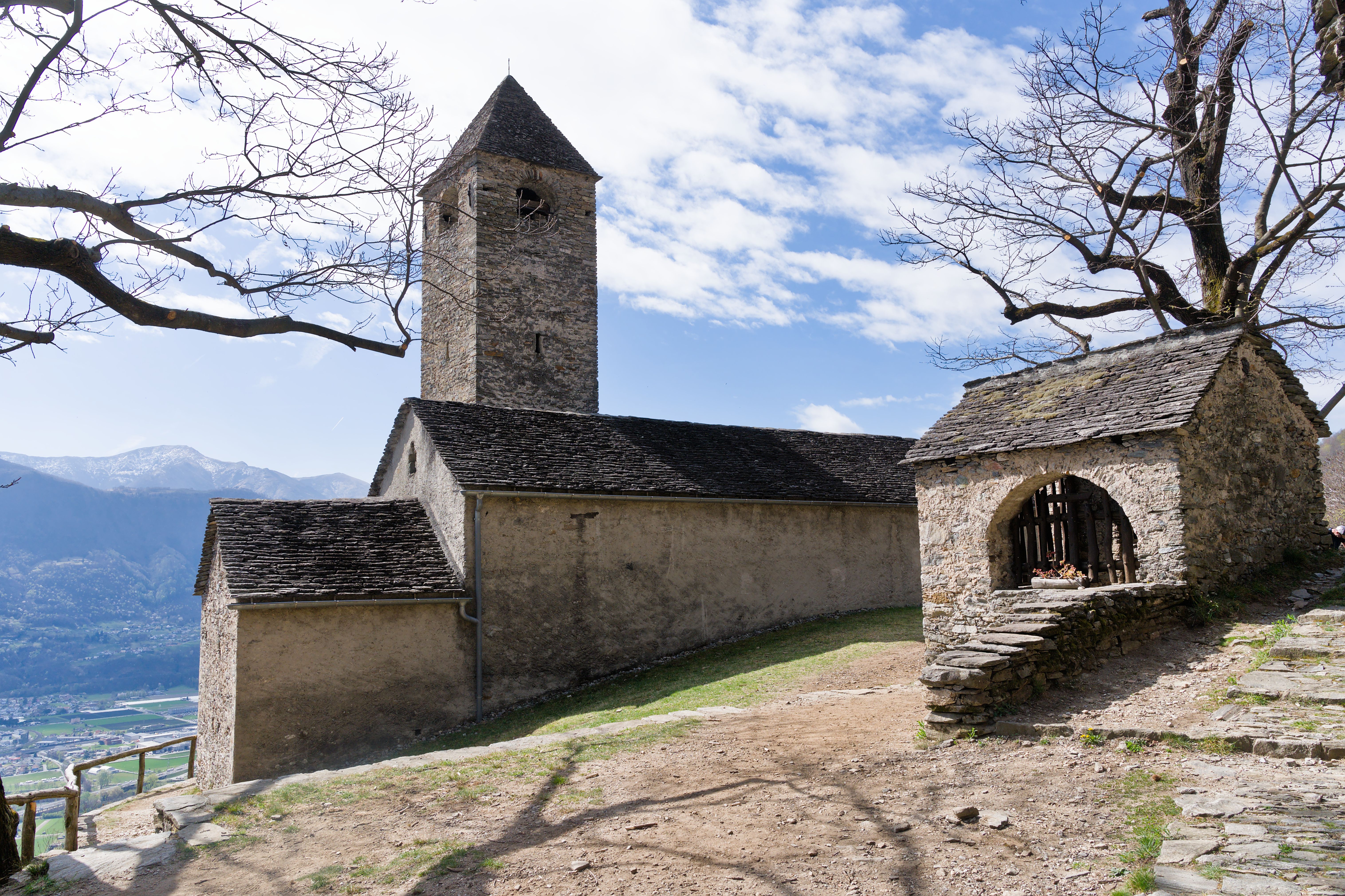 Historic Stone Church in Scenic Swiss Landscape · Free Stock Photo