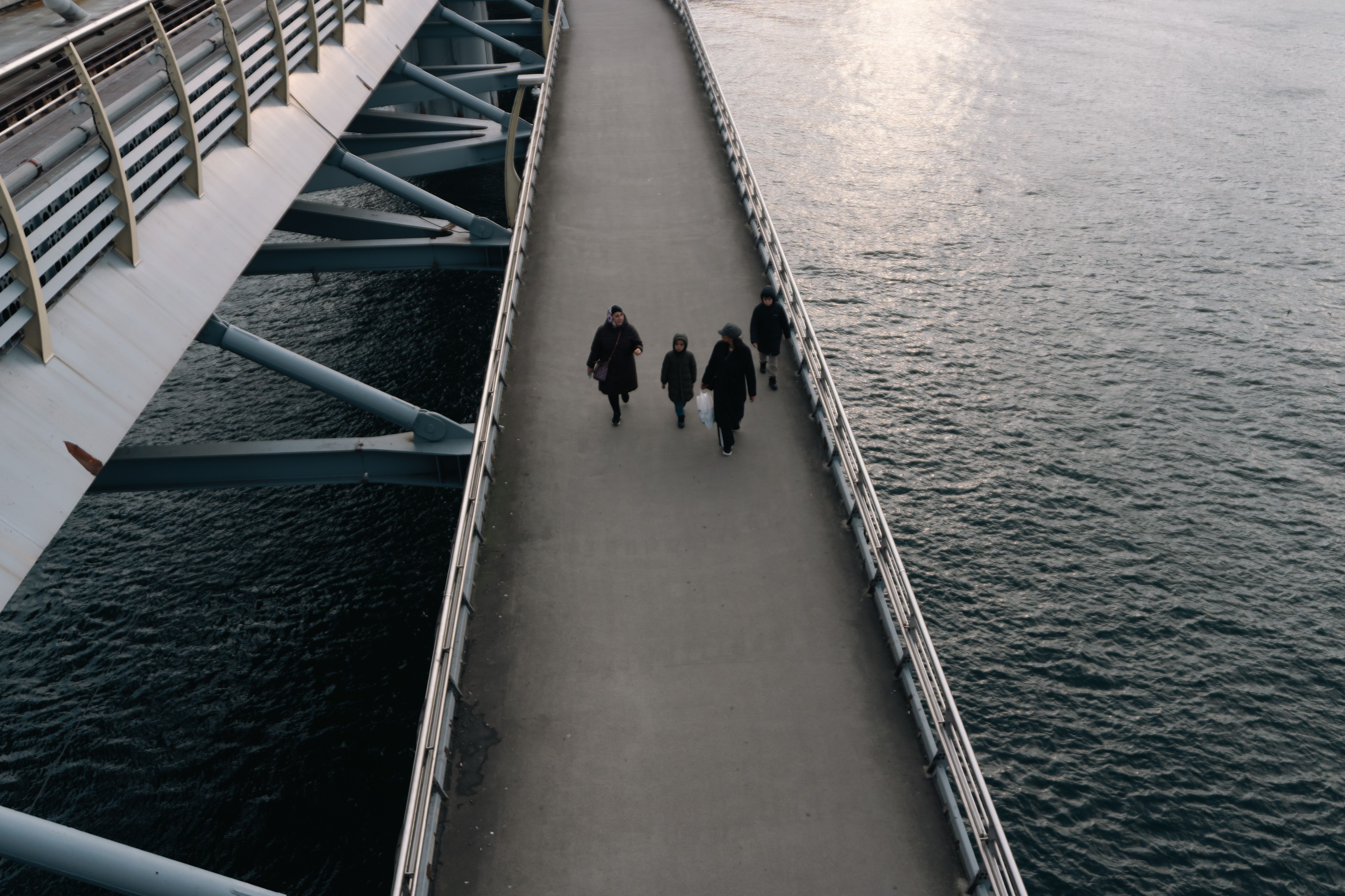 People Walking On A Bridge Photos, Download The BEST Free People ...