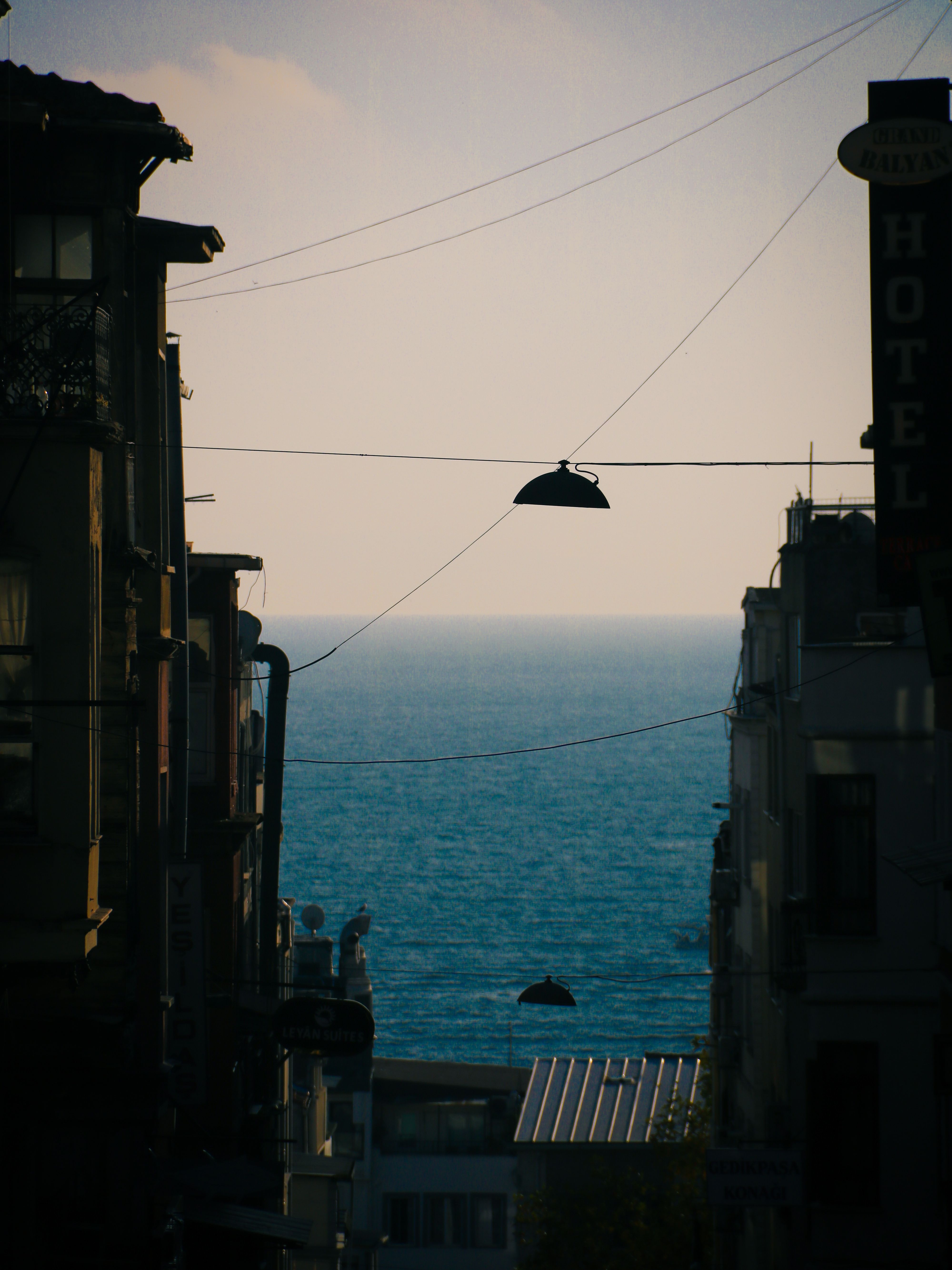 Street View of Istanbul with Ocean in Background · Free Stock Photo
