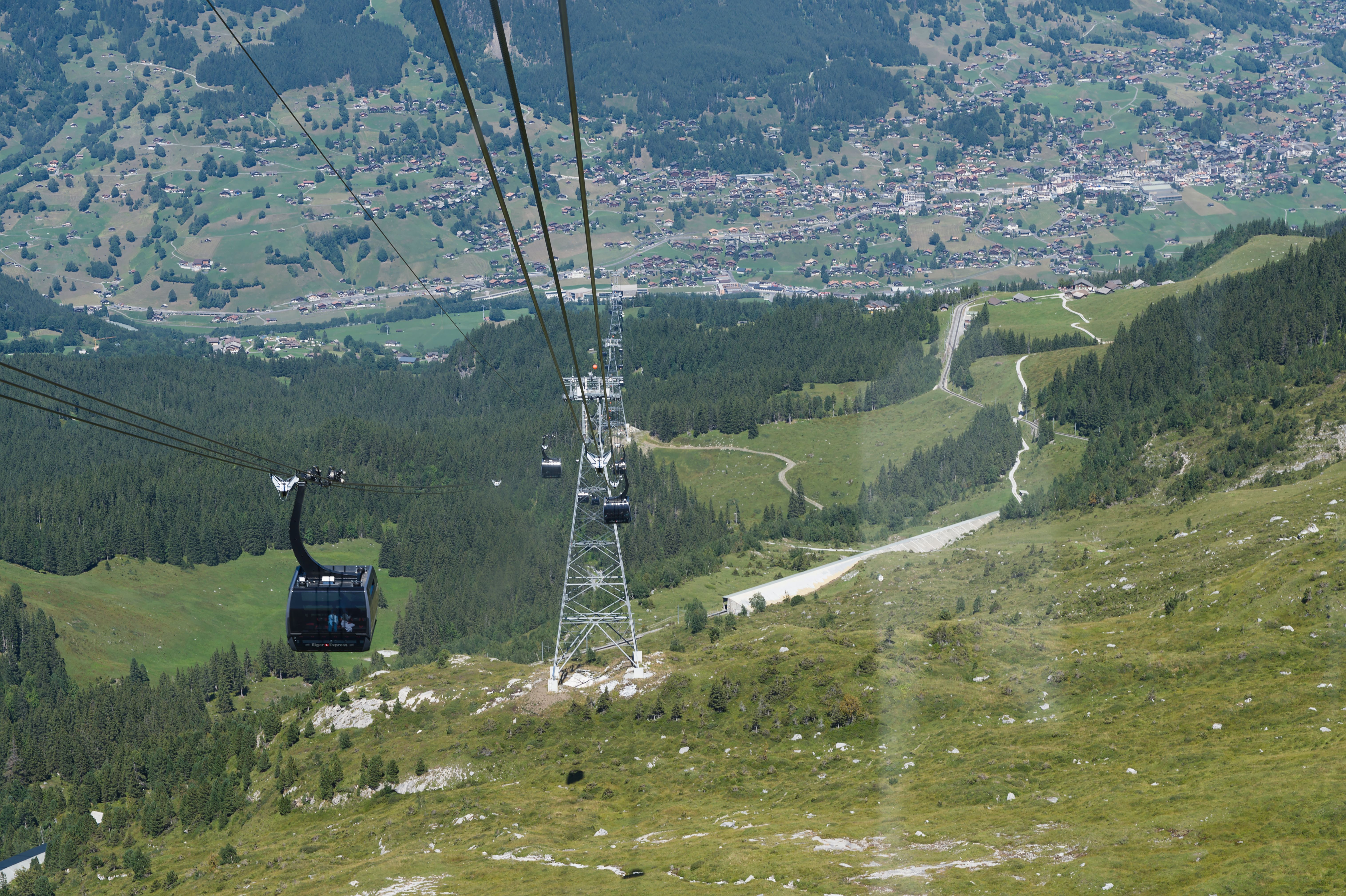 Scenic Cable Car Over Swiss Alps Landscape · Free Stock Photo
