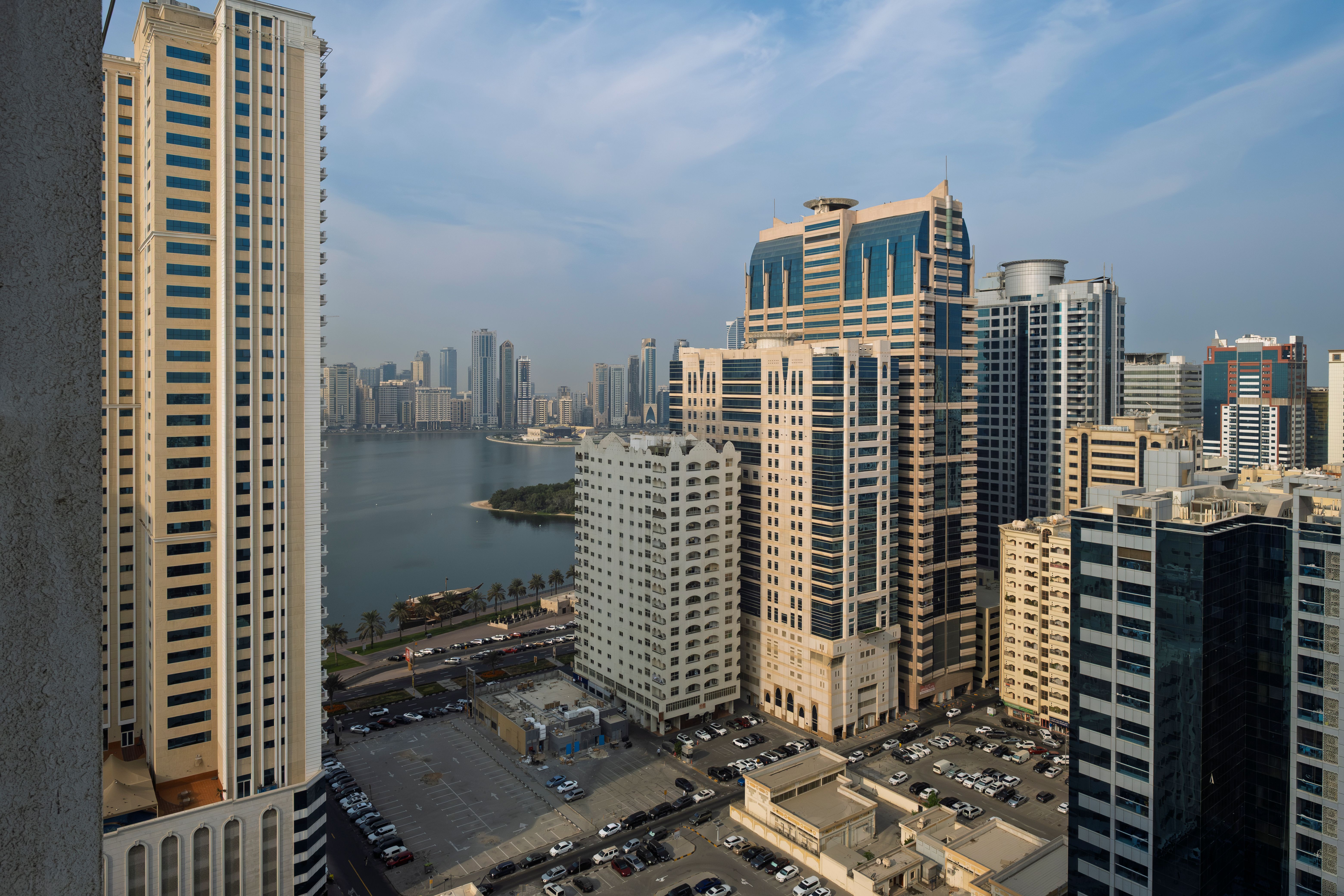 Skyline View of Sharjah's High-Rise Buildings · Free Stock Photo