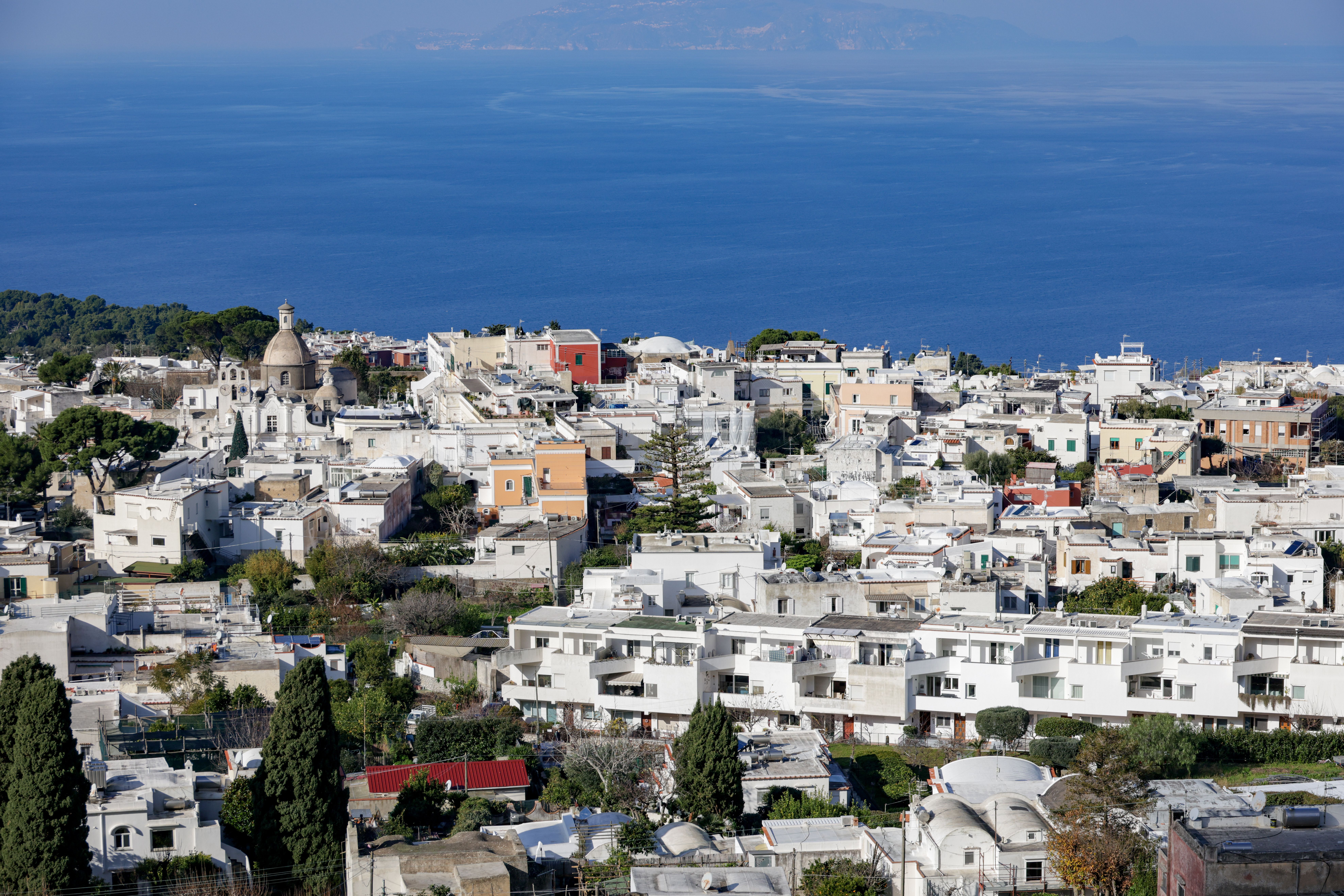 Scenic Aerial View of Capri Coastline and Village · Free Stock Photo