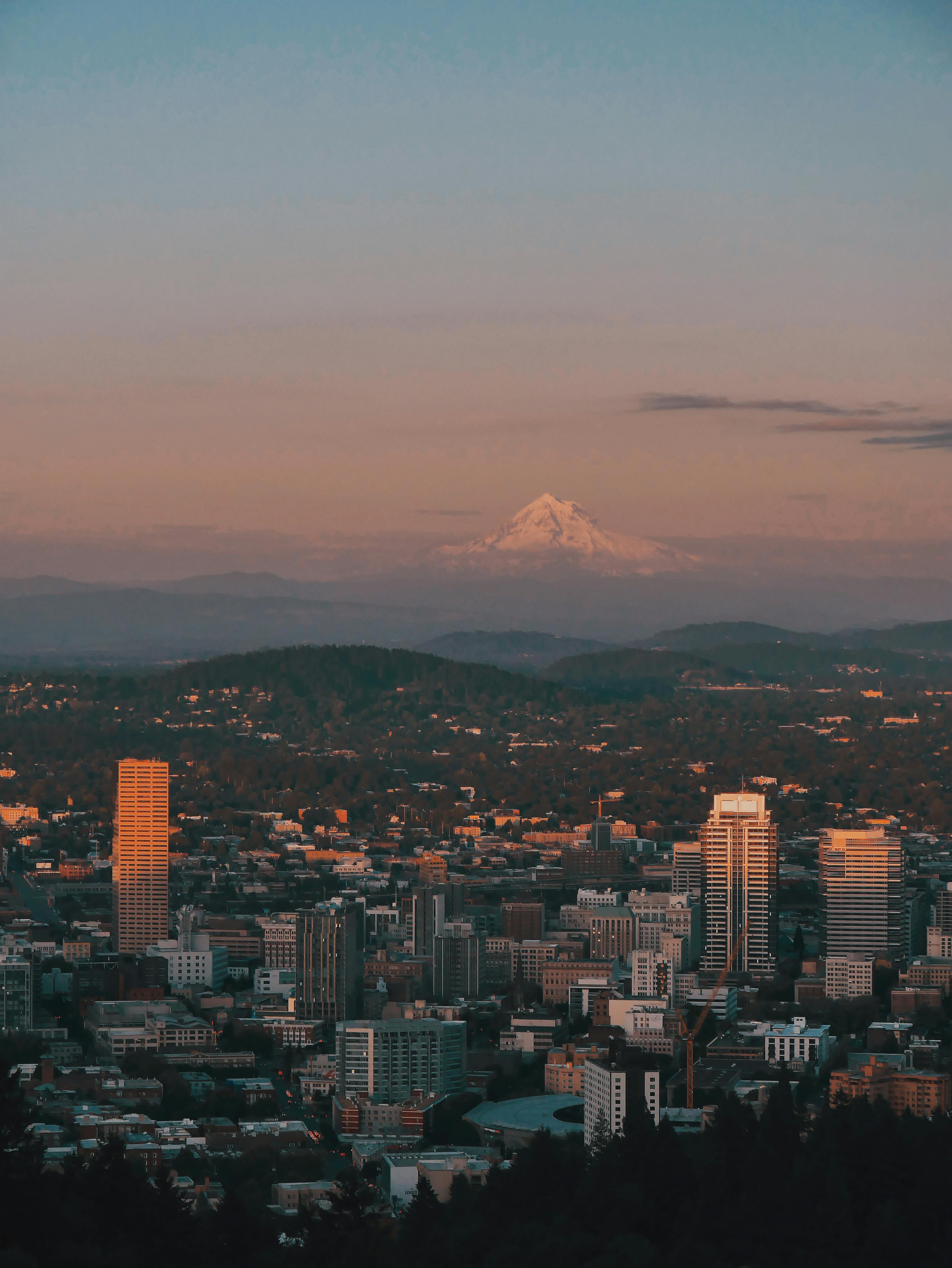 Top View of High Rise Buildings Under Sunset · Free Stock Photo