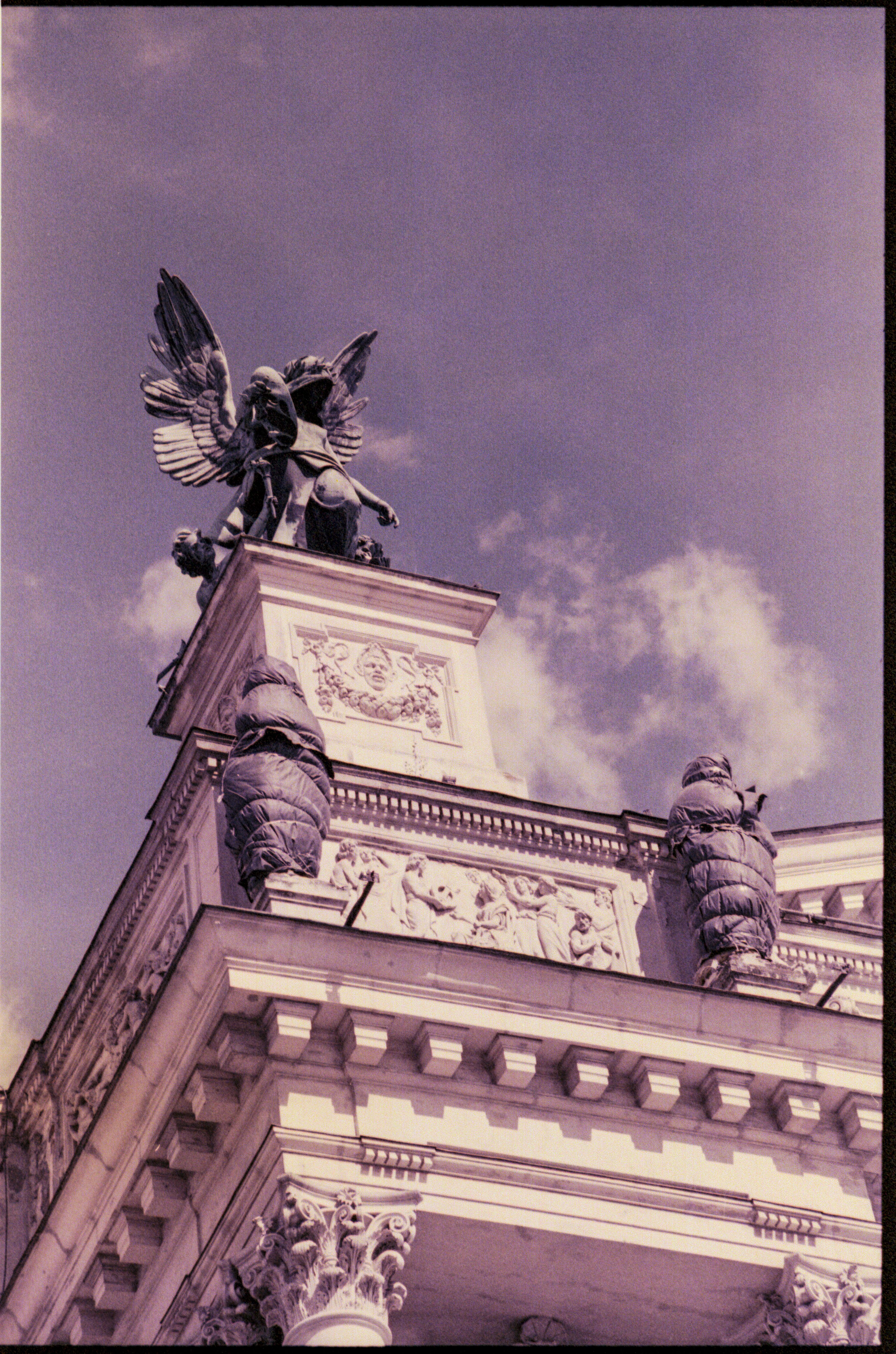 Angel Statue on Lviv Opera House Rooftop · Free Stock Photo