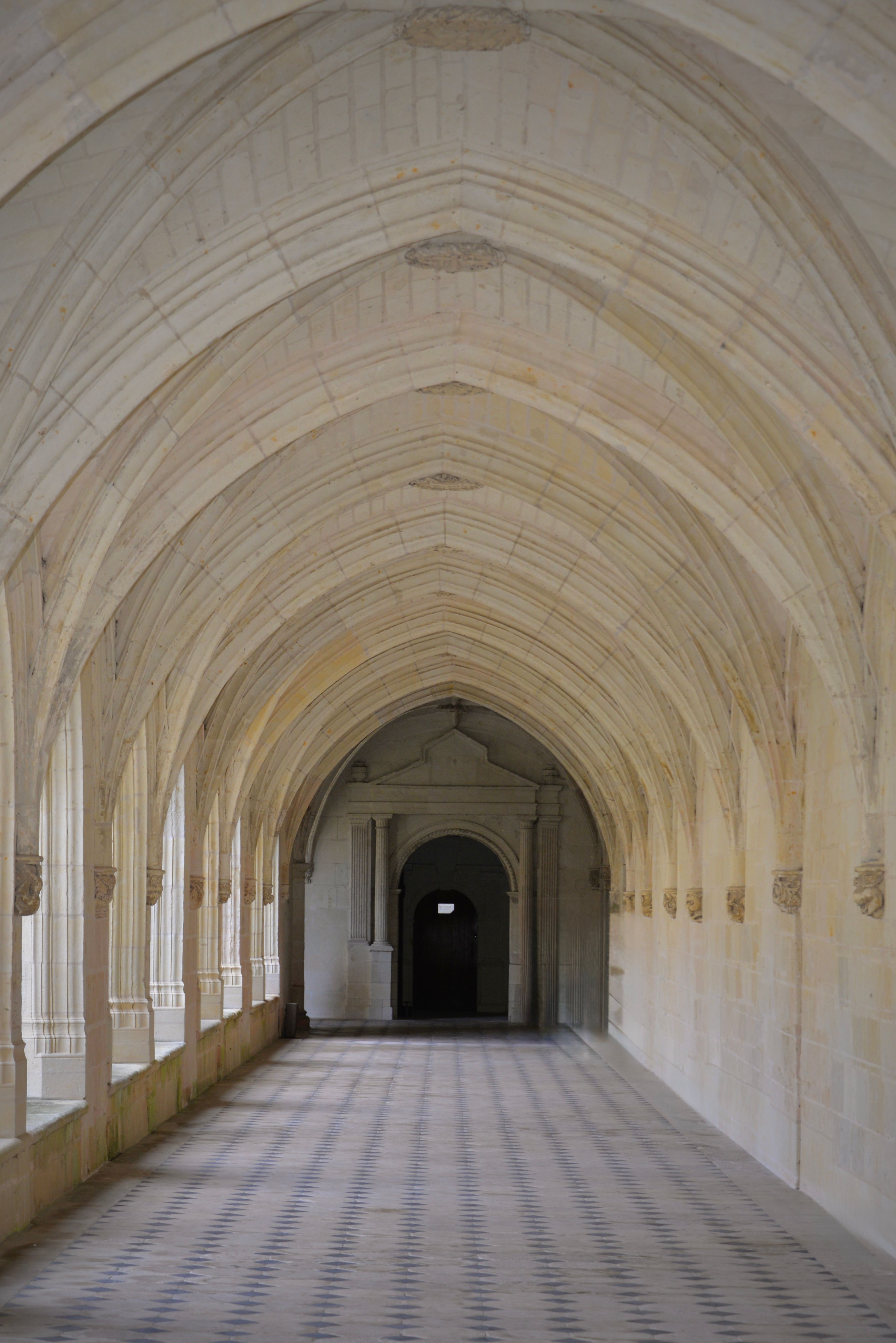 Historic Stone Cloister Corridor in France · Free Stock Photo