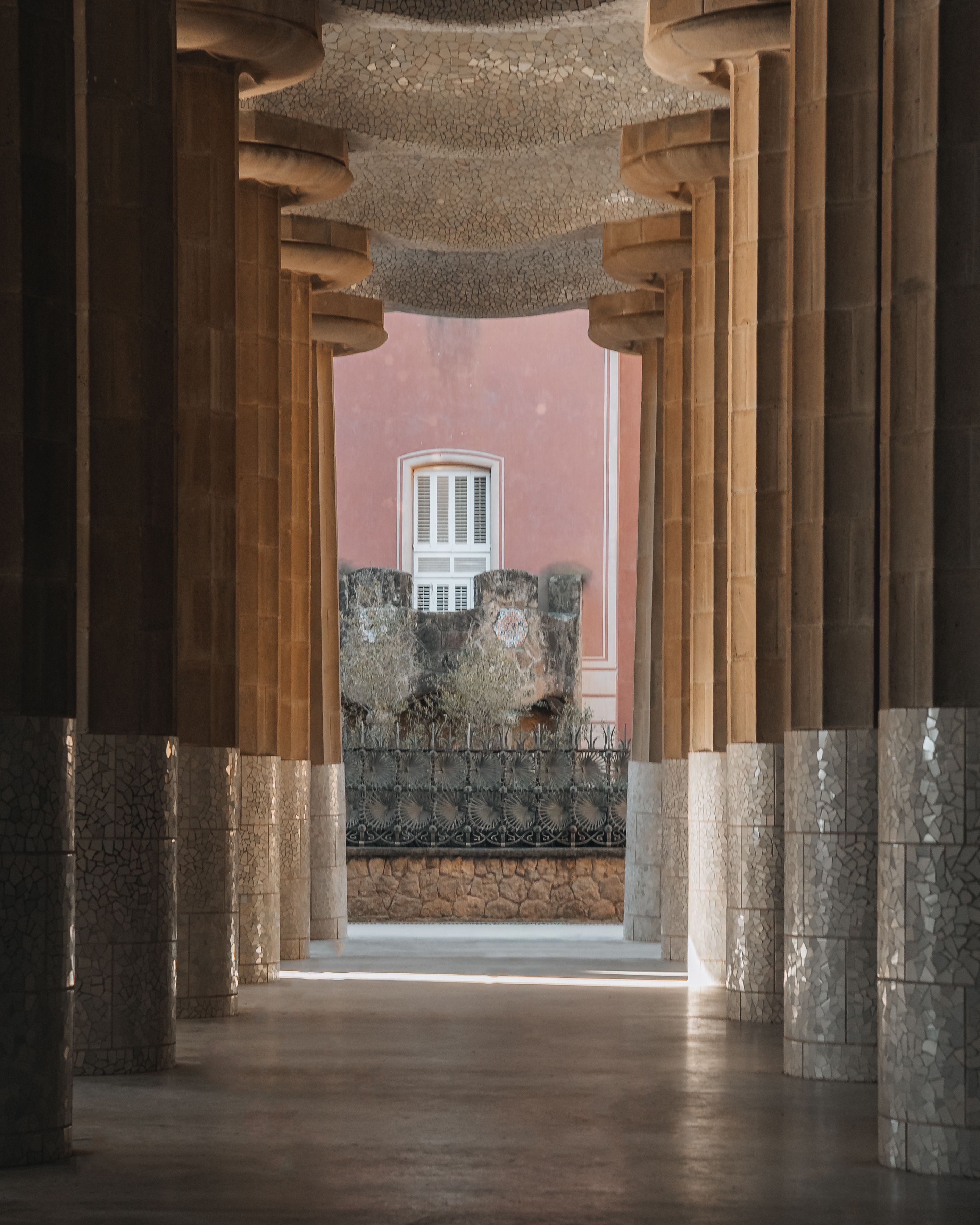 Architectural Columns in Park Güell, Barcelona · Free Stock Photo