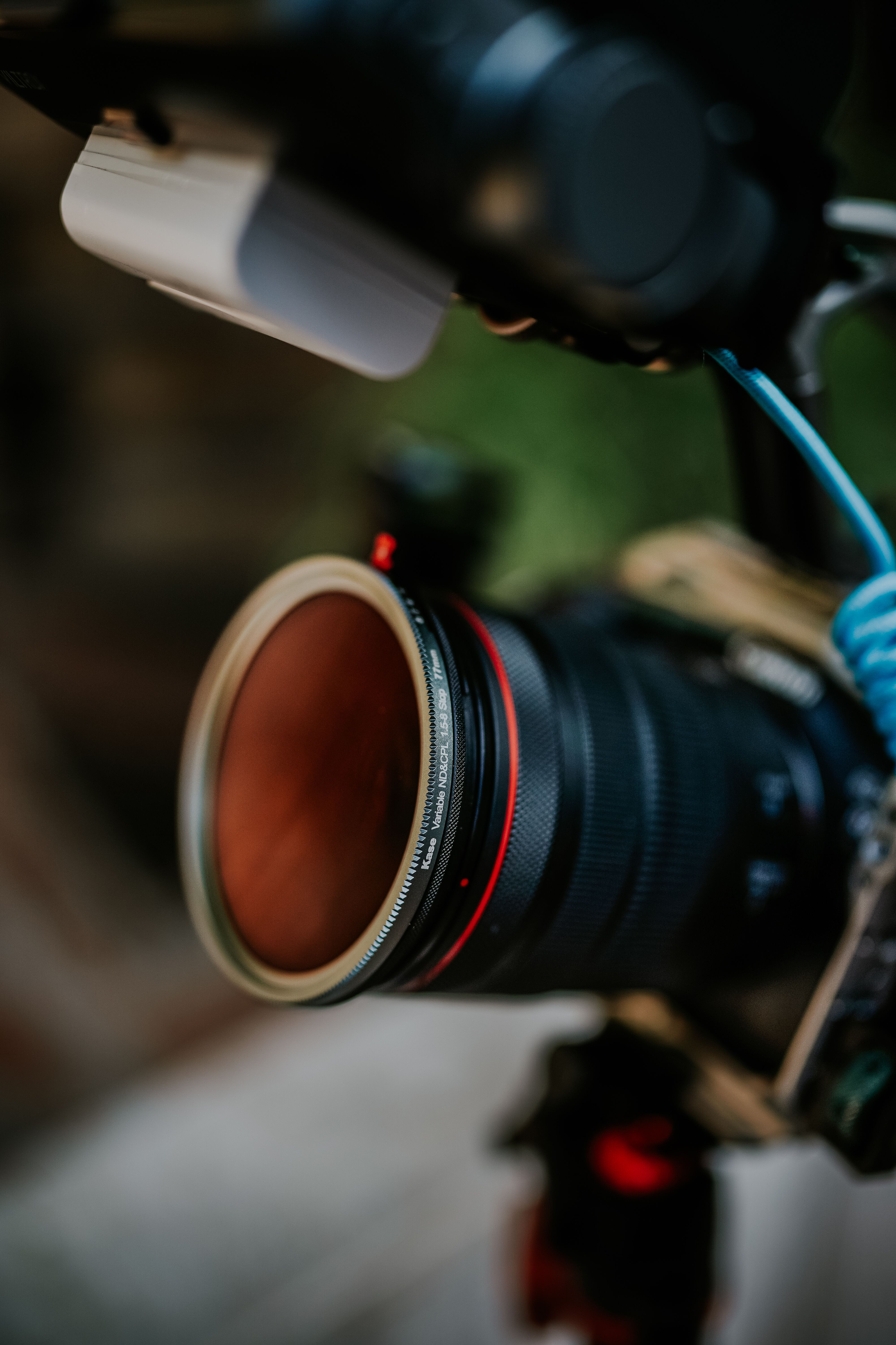 Close-up of a Professional Camera Lens with Filter · Free Stock Photo