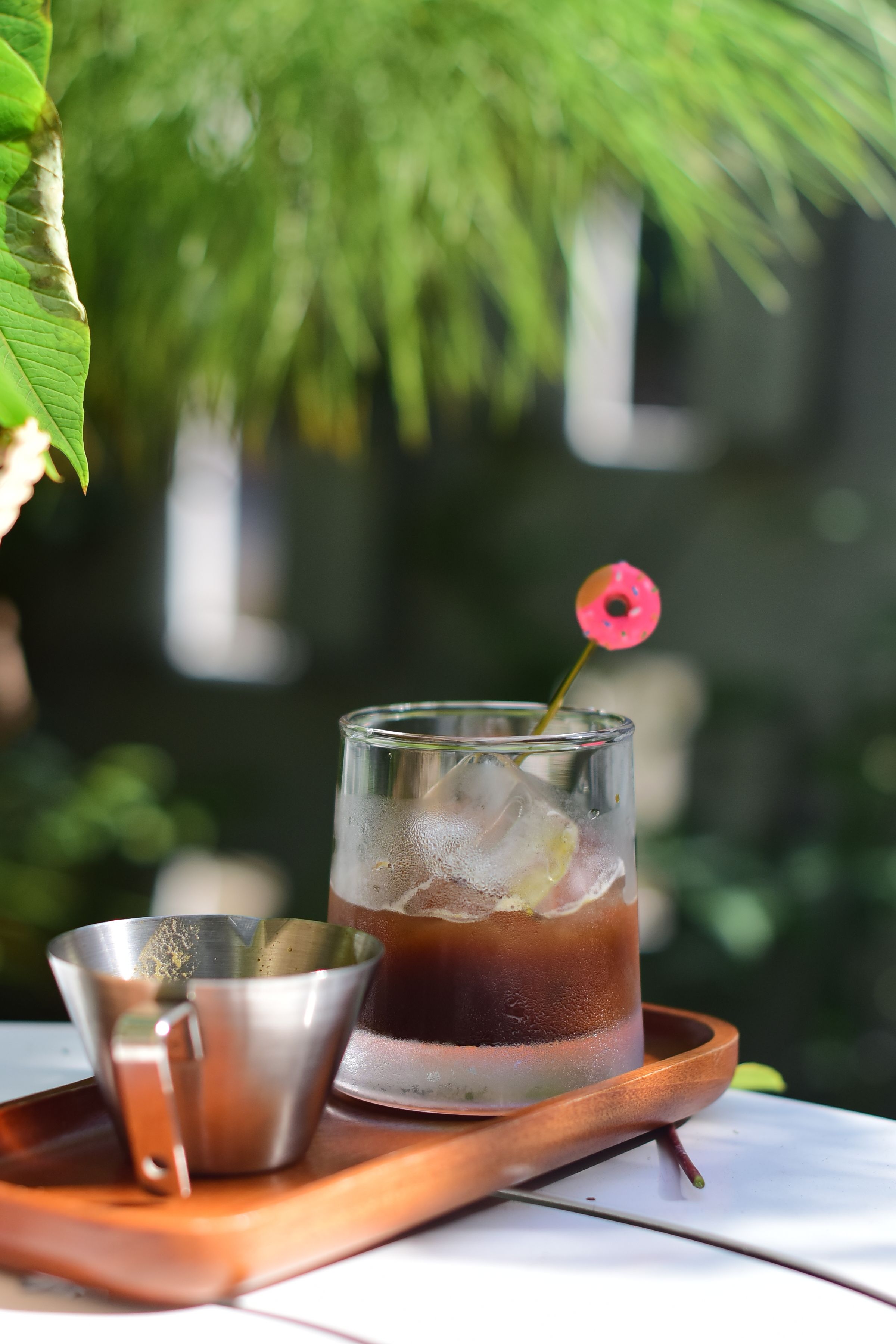 Refreshing Cold Brew Coffee in a Garden Ambiance · Free Stock Photo