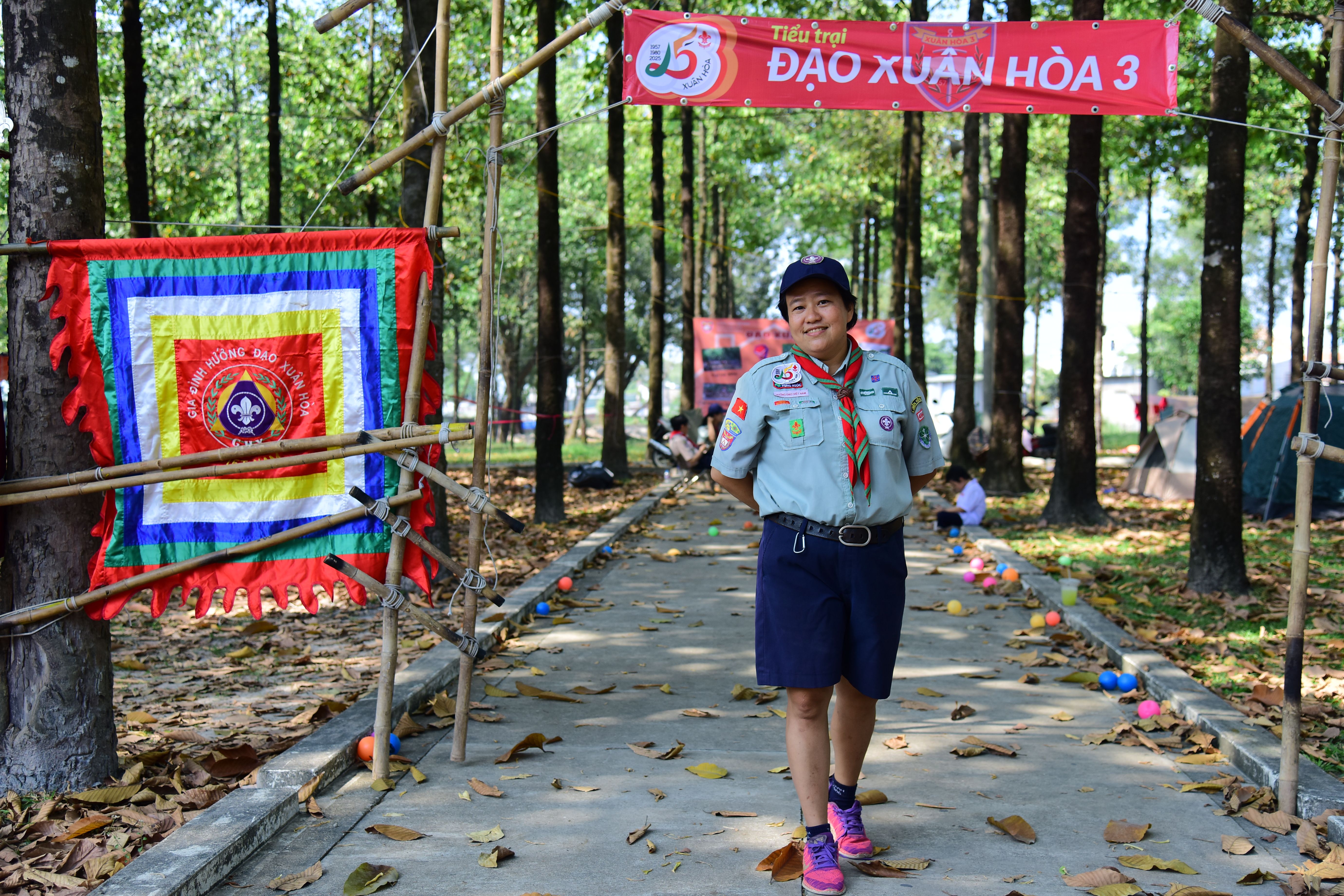 Scout Camp Outdoor Gathering with Leader · Free Stock Photo