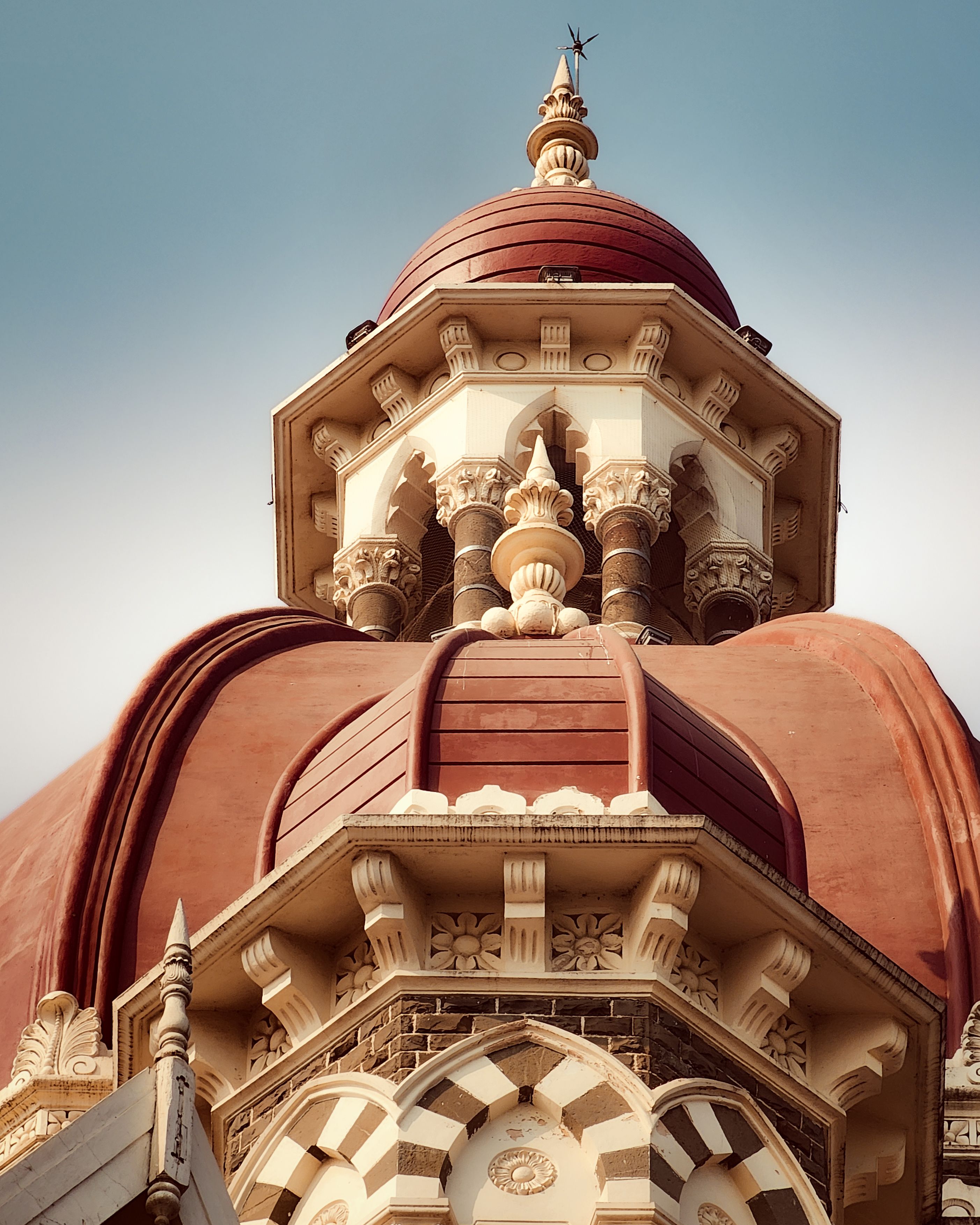 Ornate Architecture of Indian Temple Dome · Free Stock Photo