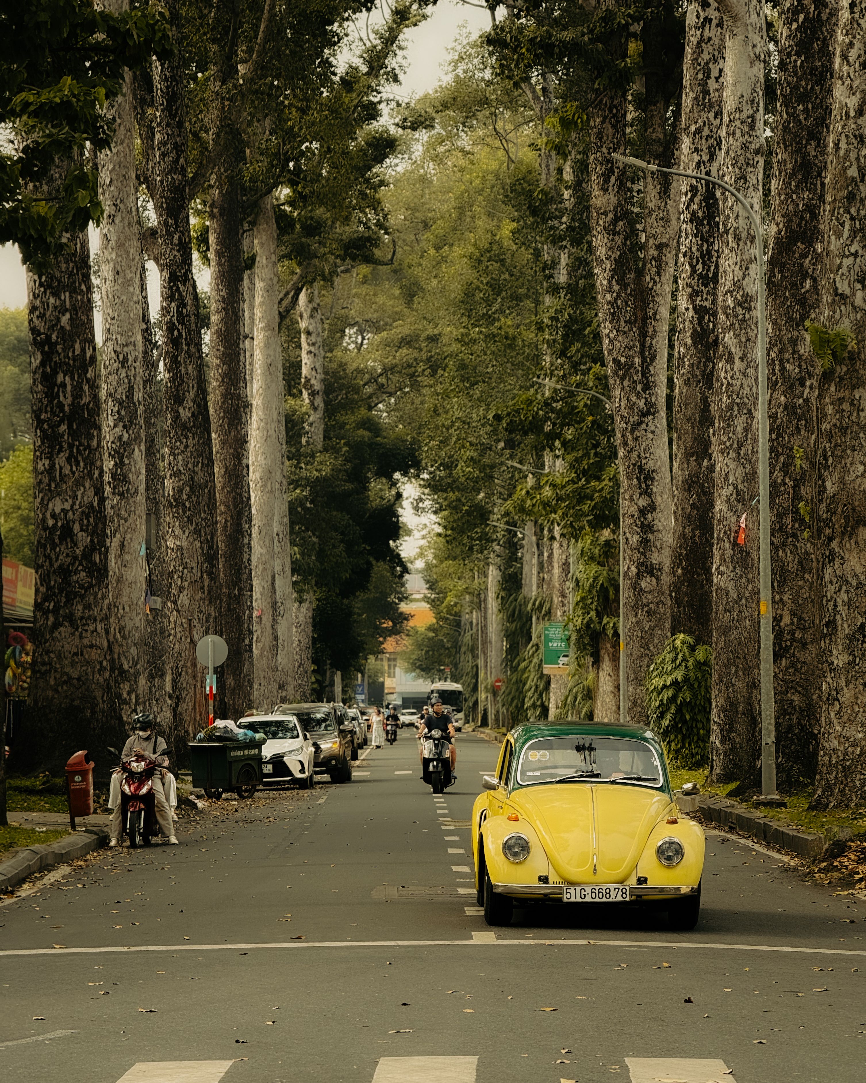 Photo of VW Bus on Road · Free Stock Photo