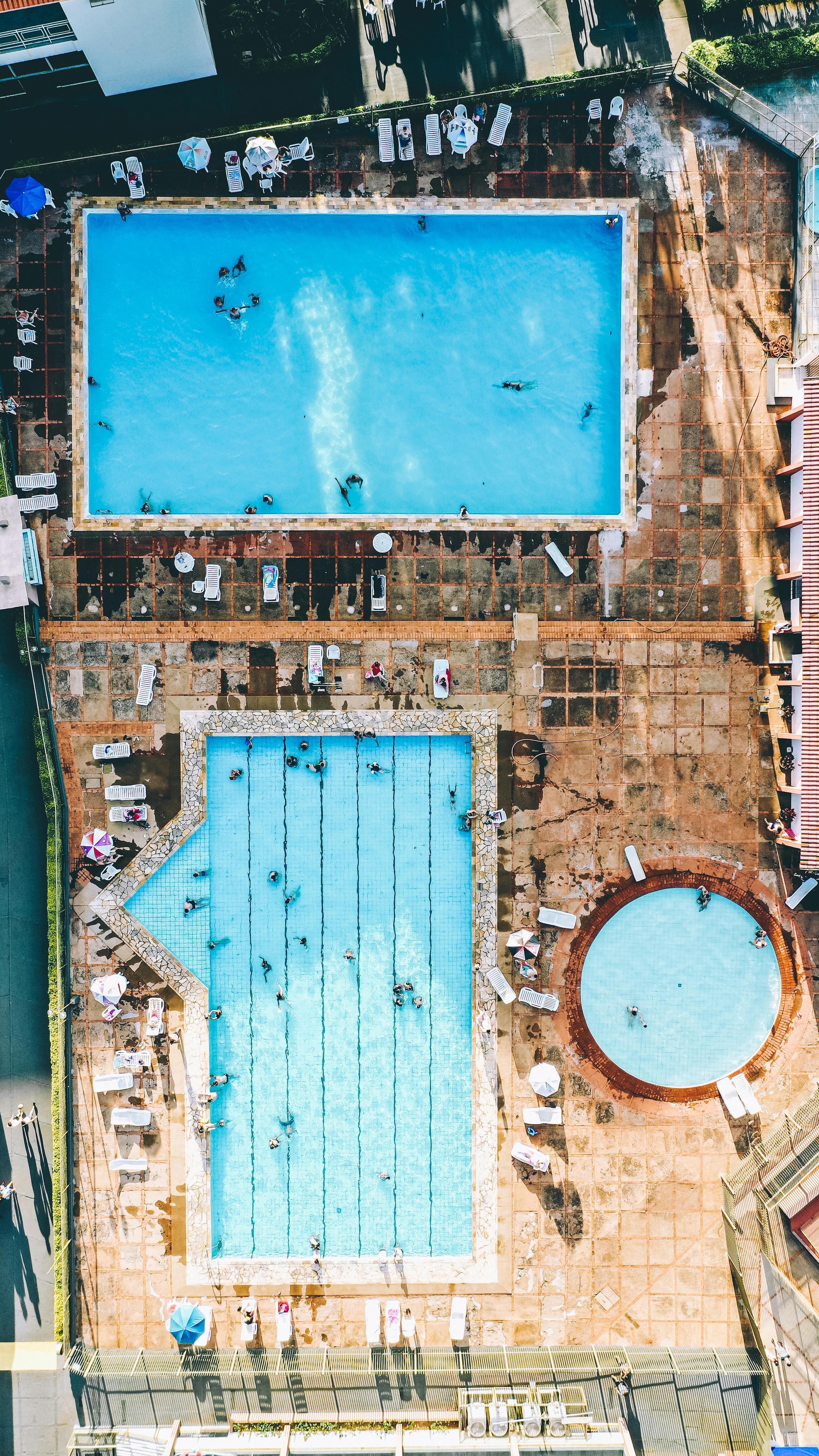 Aerial View Photography of House With Swimming Pool · Free Stock Photo