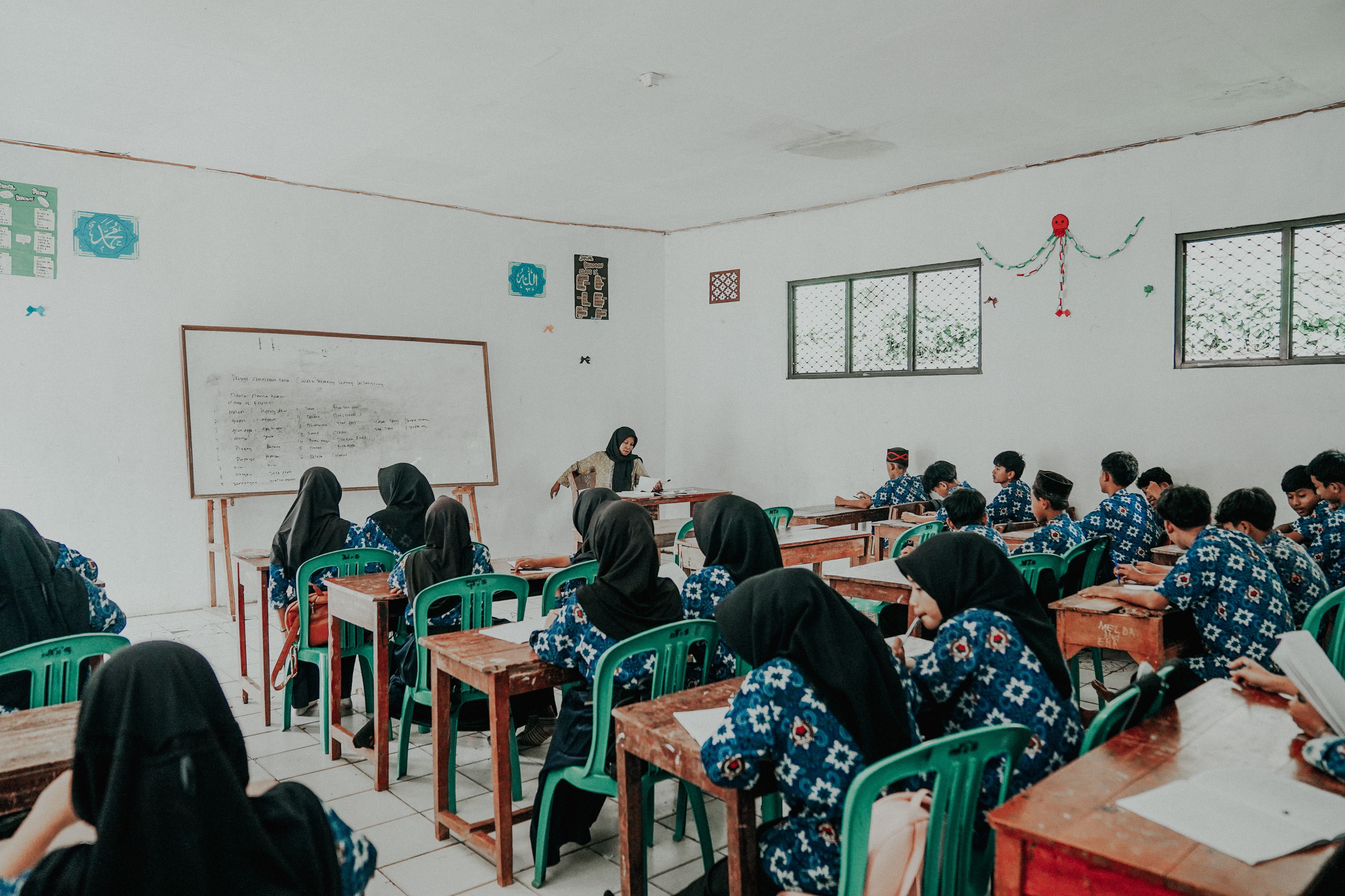 Indonesian Classroom with Students and Teacher · Free Stock Photo