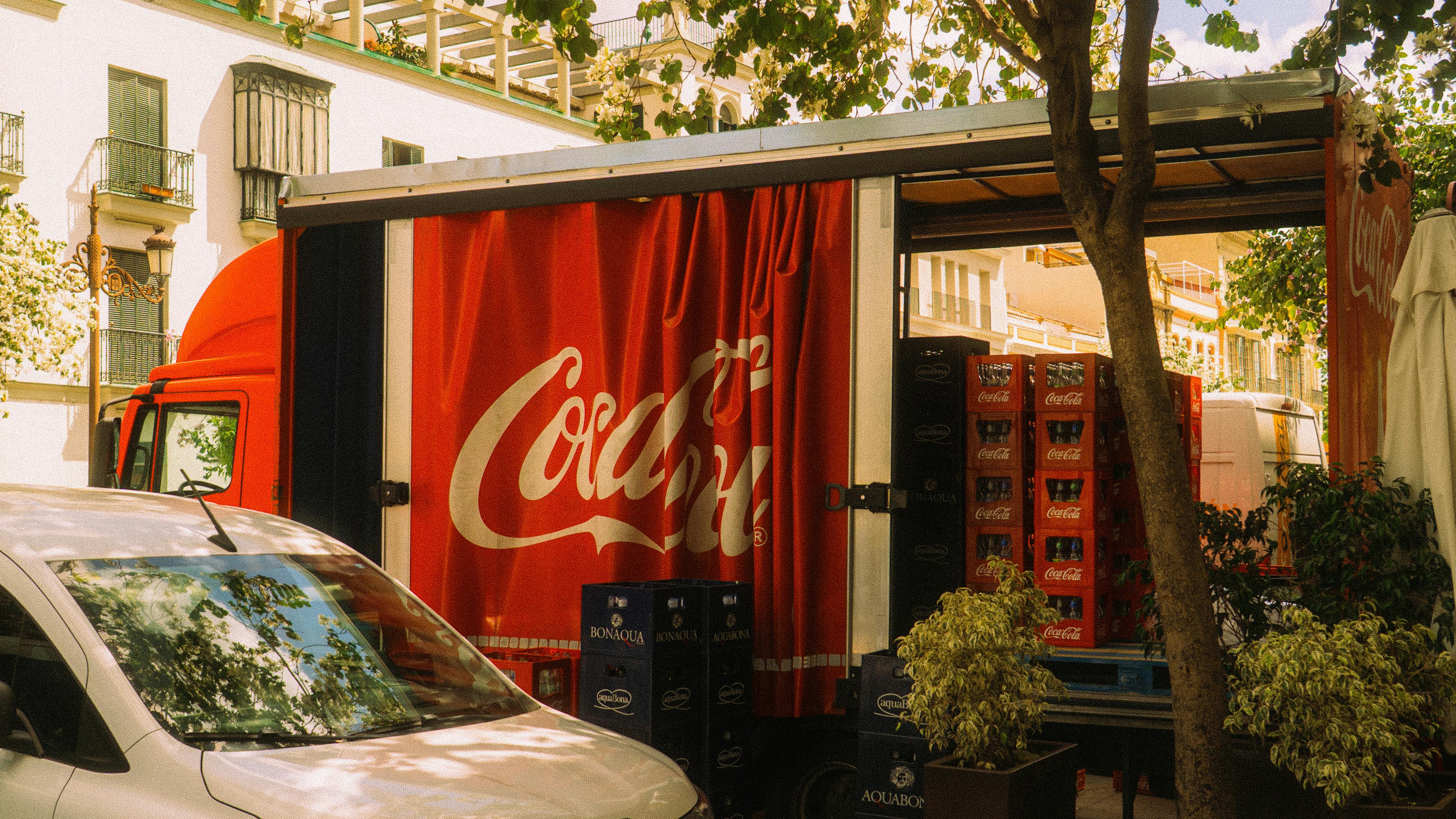 Coca-Cola Delivery Truck in Seville, Spain · Free Stock Photo