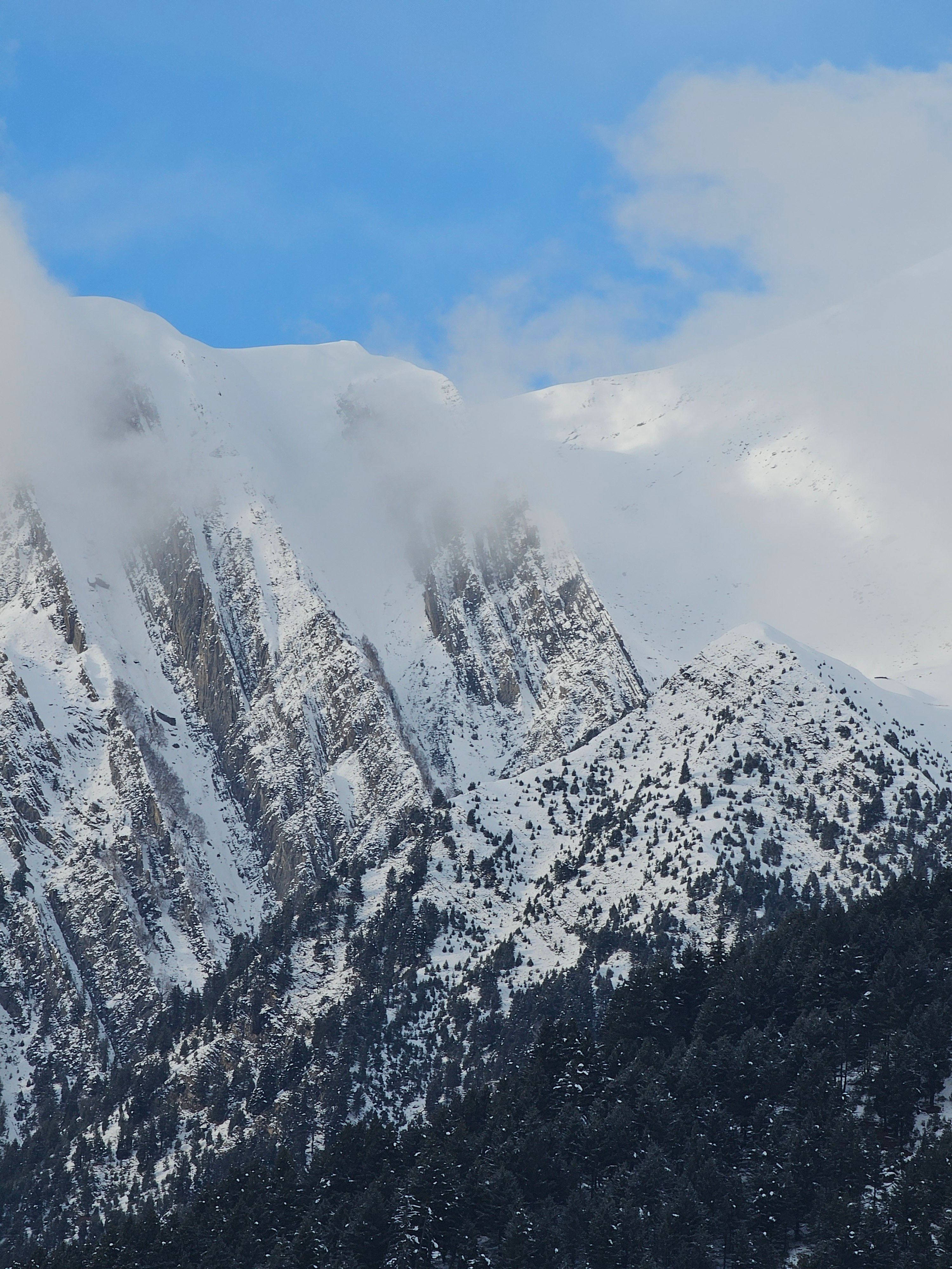 Majestic Snow-Capped Mountain Peaks · Free Stock Photo