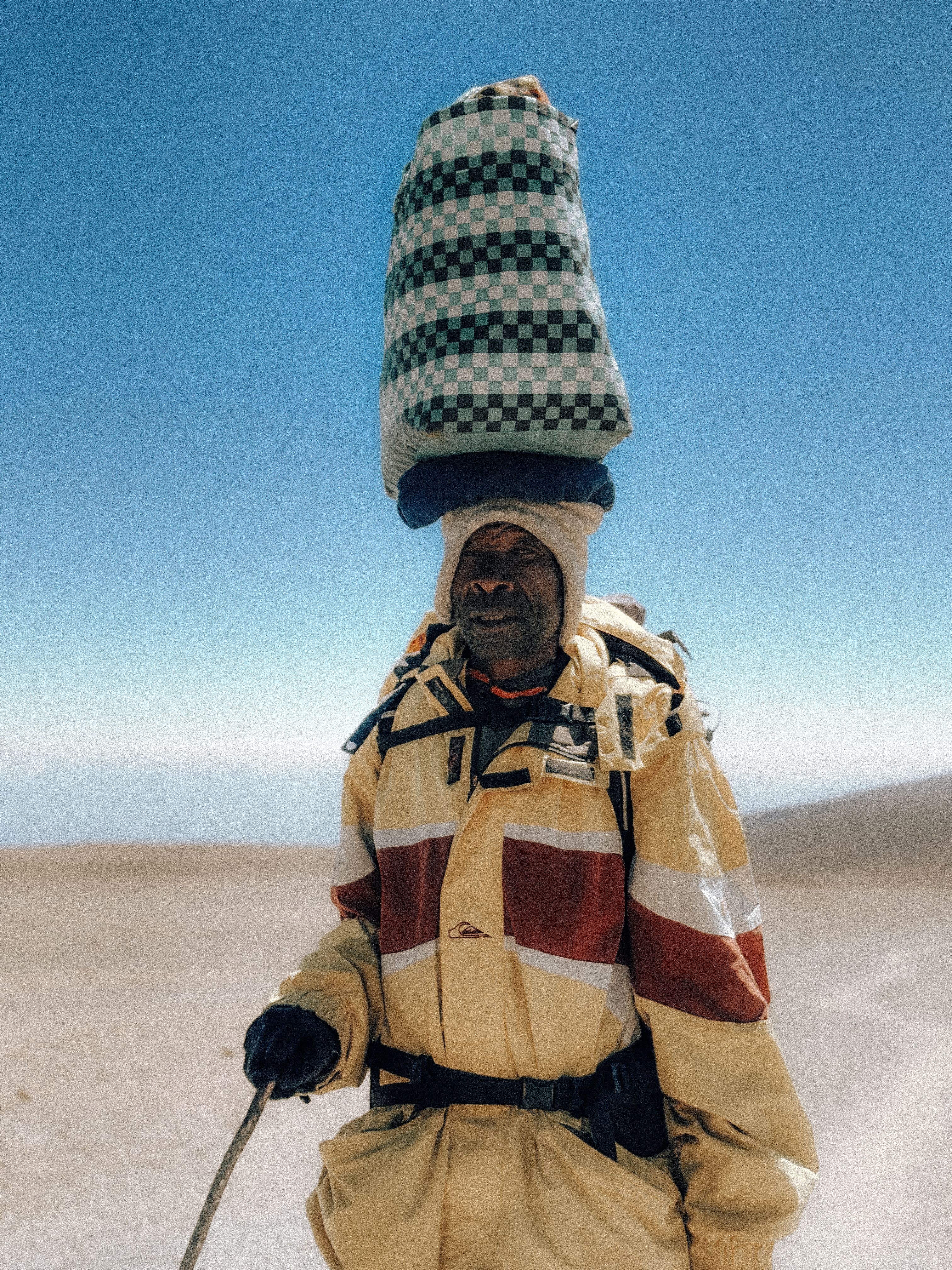 Porter Carrying Supplies on Mount Kilimanjaro · Free Stock Photo