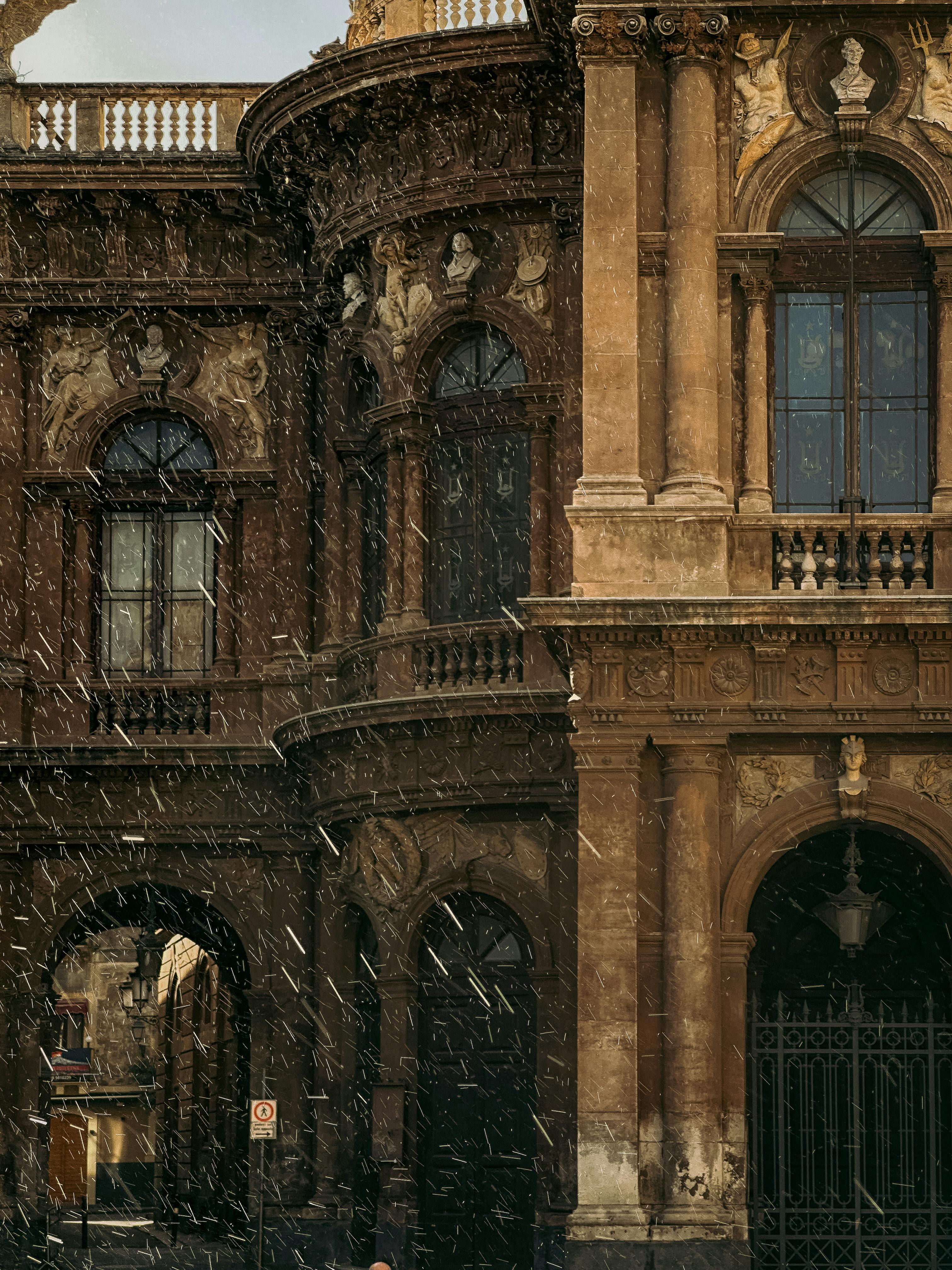 Historic Architecture of Catania, Sicily in Rain · Free Stock Photo