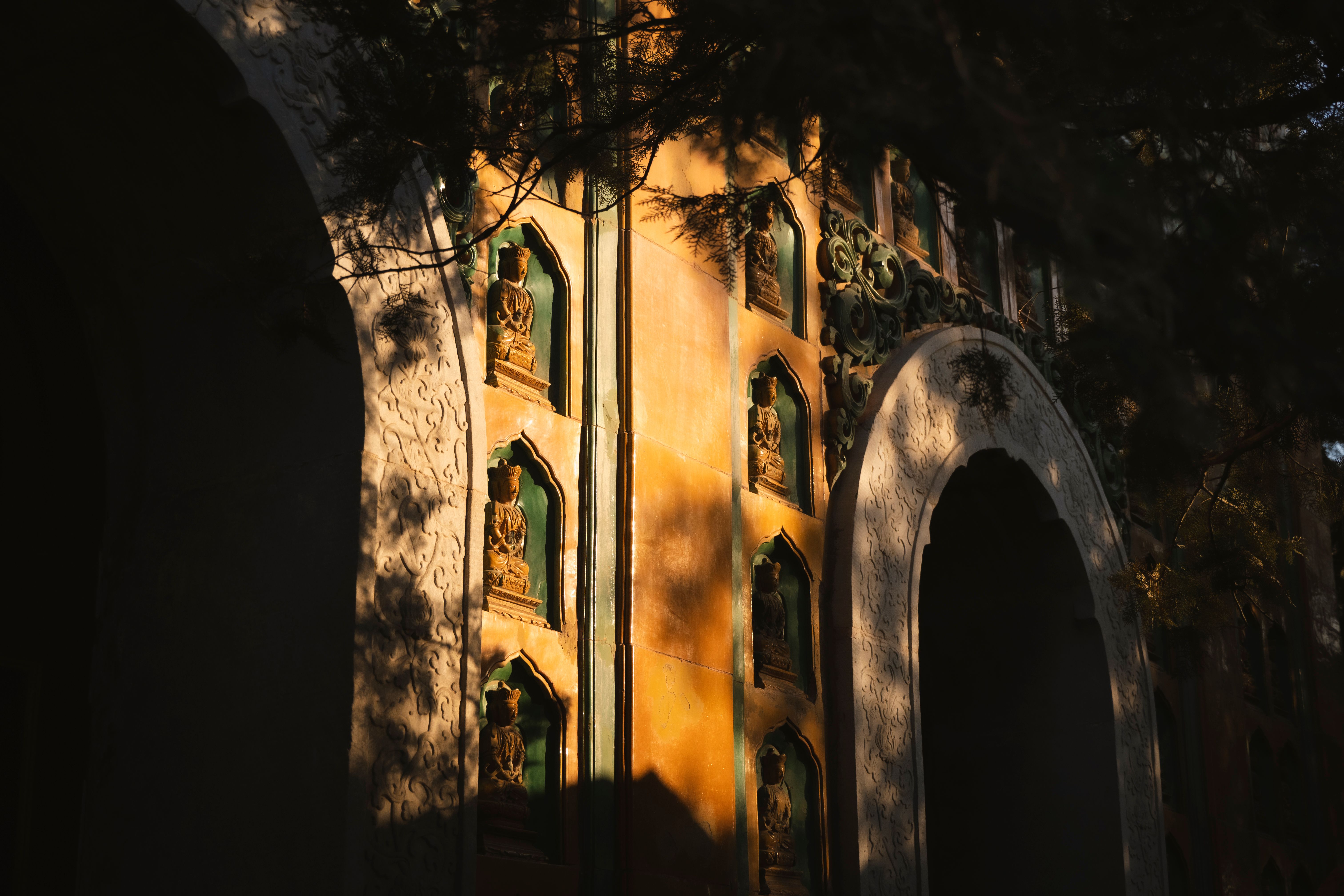 Golden Light on Ancient Chinese Architecture · Free Stock Photo