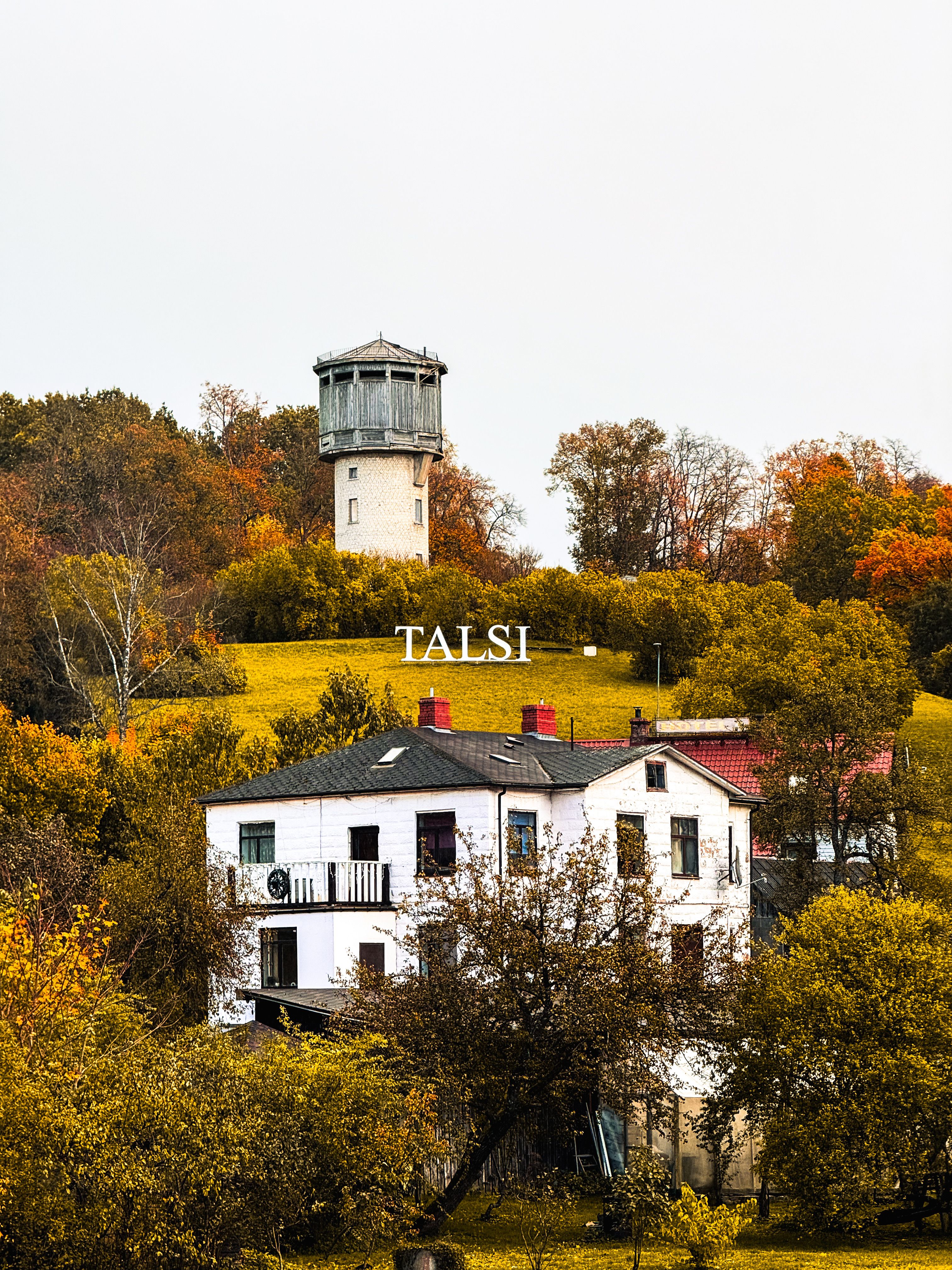 Talsi Tower in Autumn Landscape · Free Stock Photo