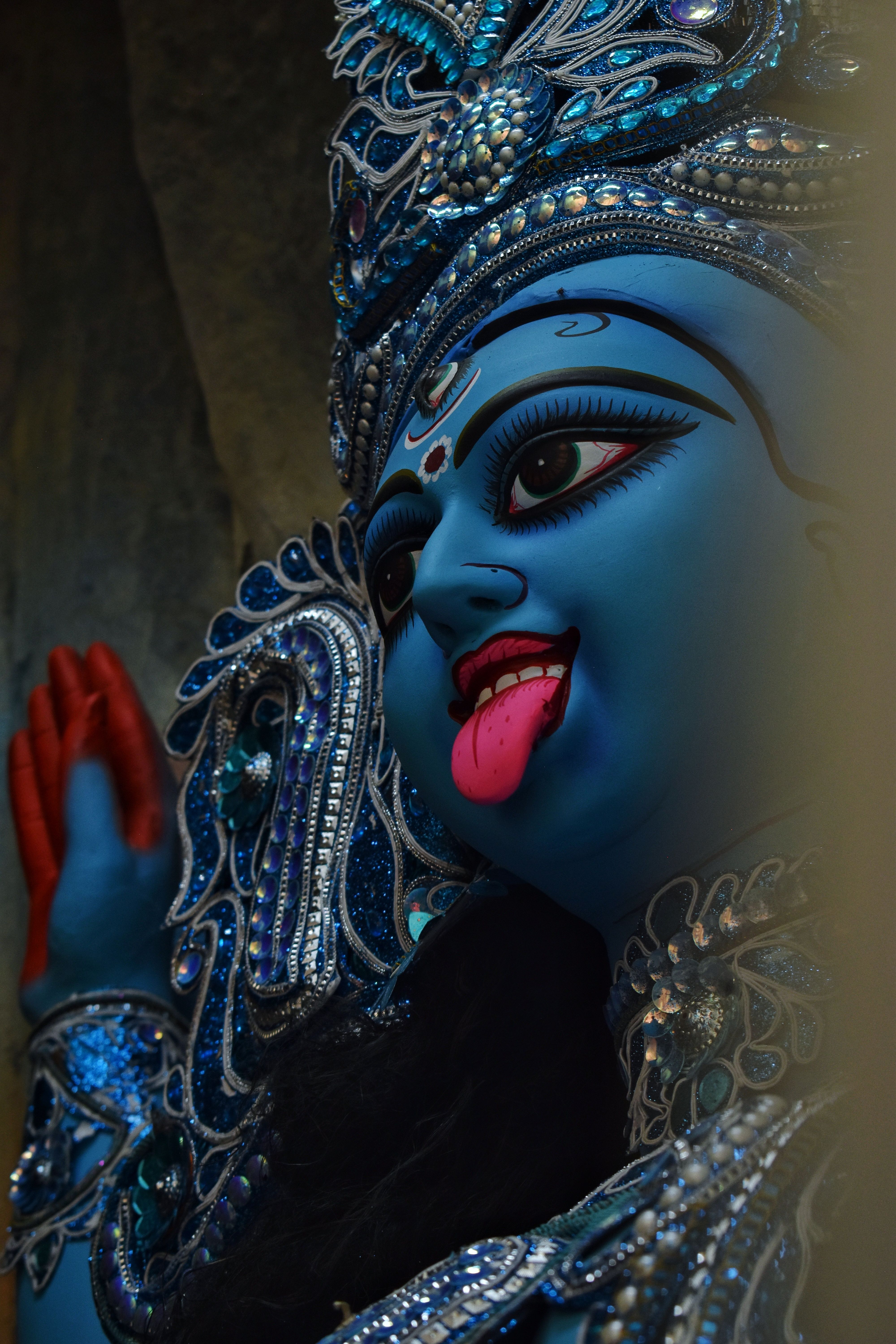 Exquisite Close-Up of a Hindu Goddess Statue · Free Stock Photo