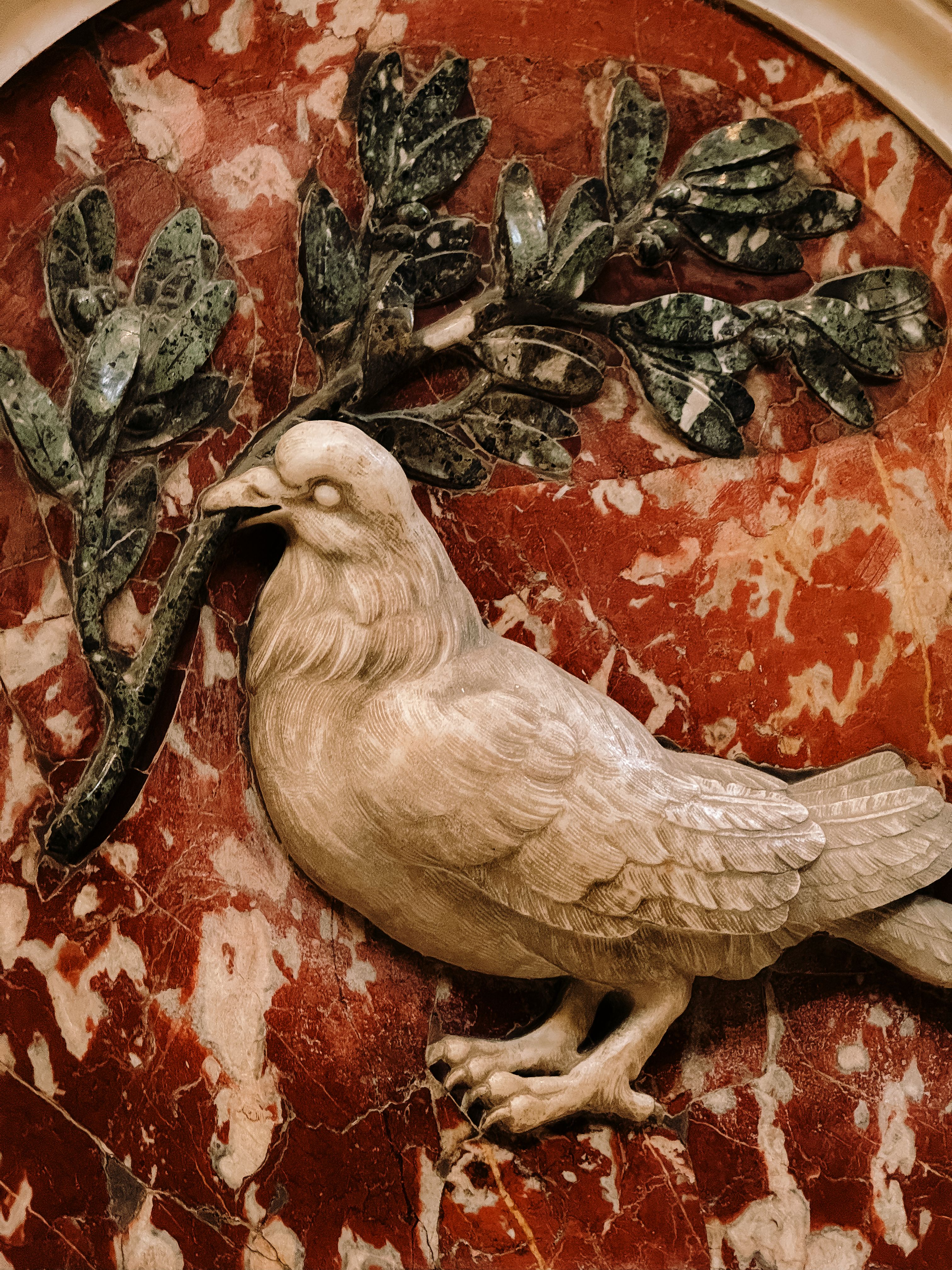 Marble Dove Relief in Roman Art Style · Free Stock Photo