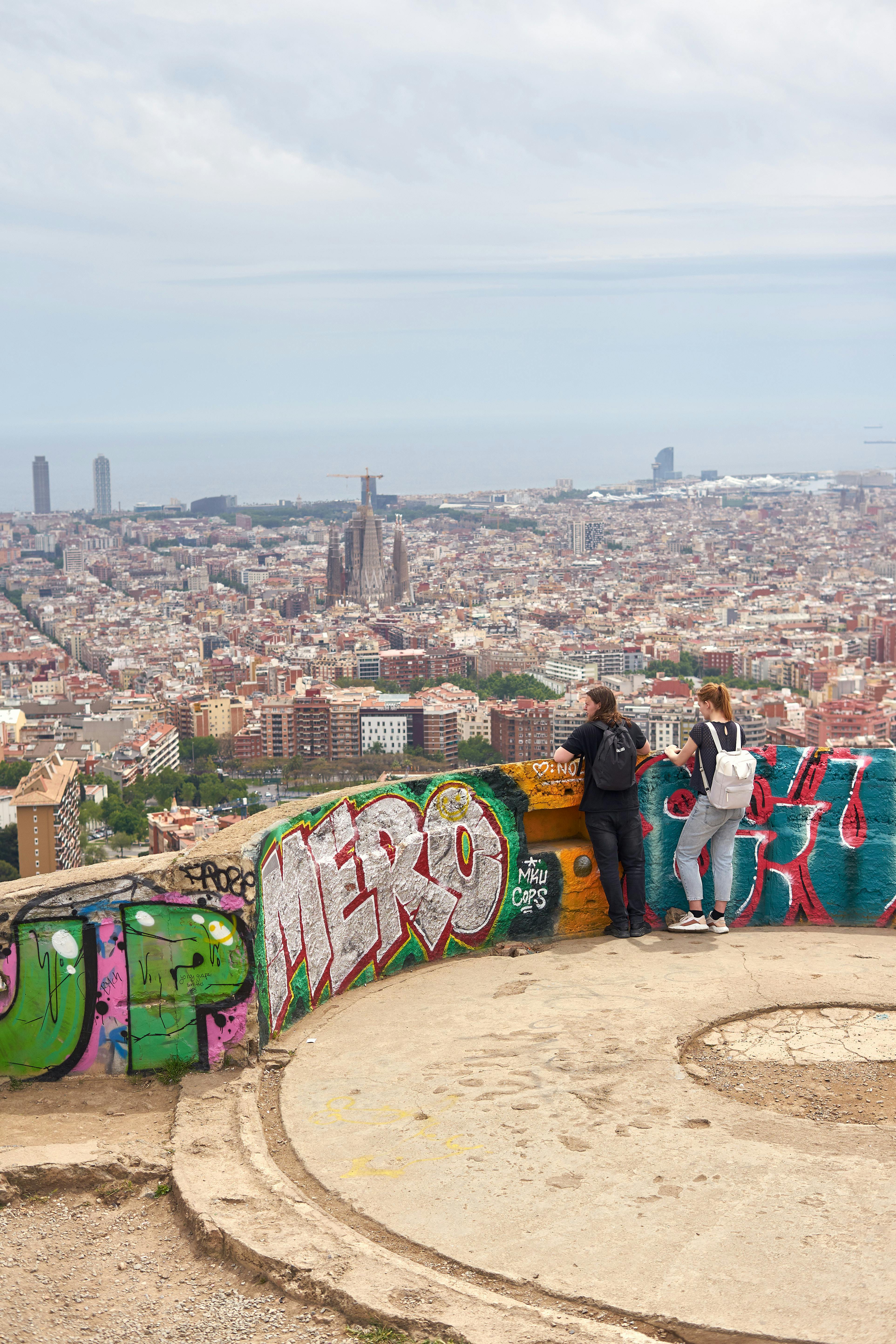 Panoramablick Auf Barcelona Vom Bunker Del Carmel · Kostenloses Stock-Foto