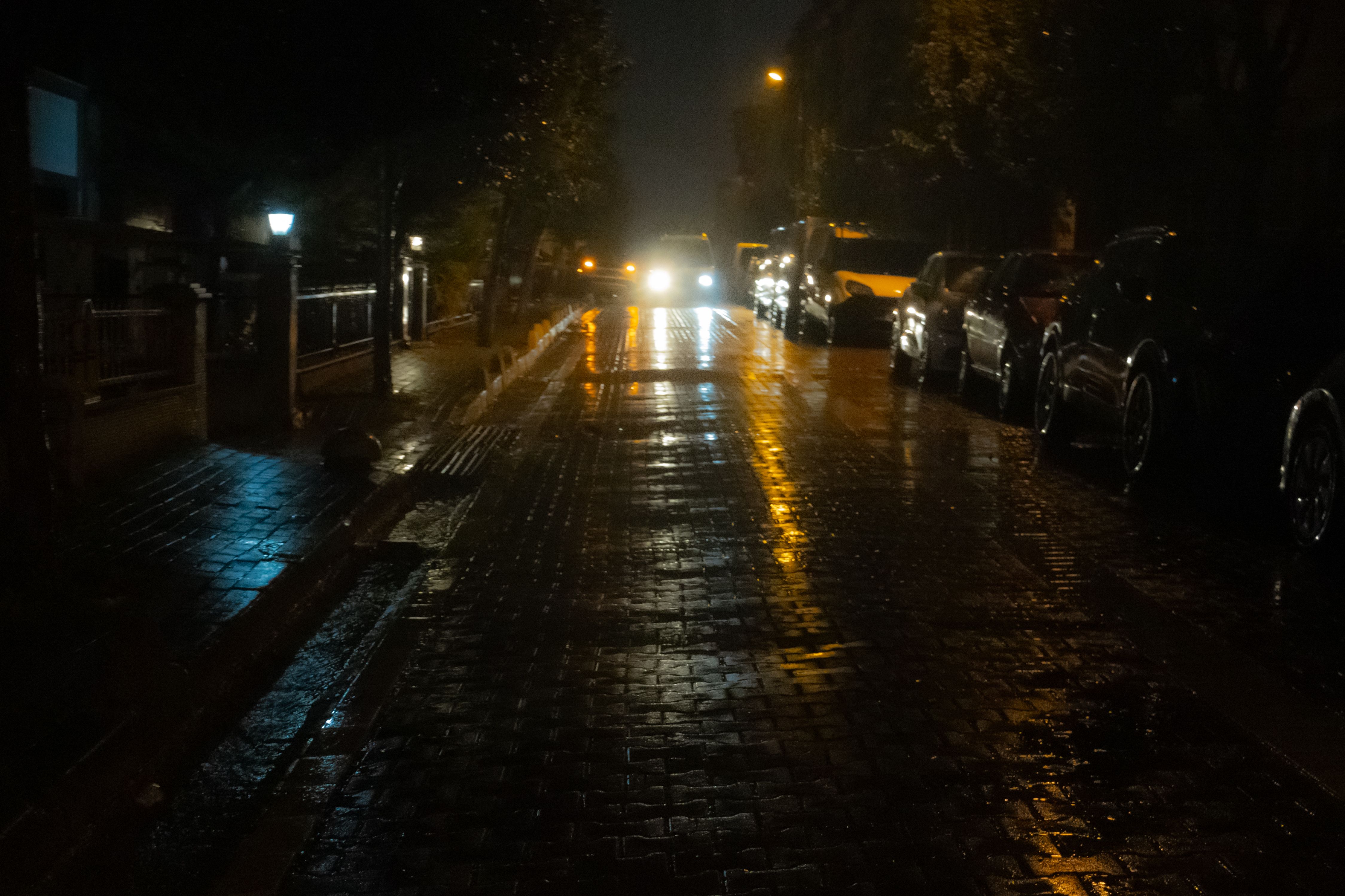 Rainy Night Street Scene in Istanbul · Free Stock Photo