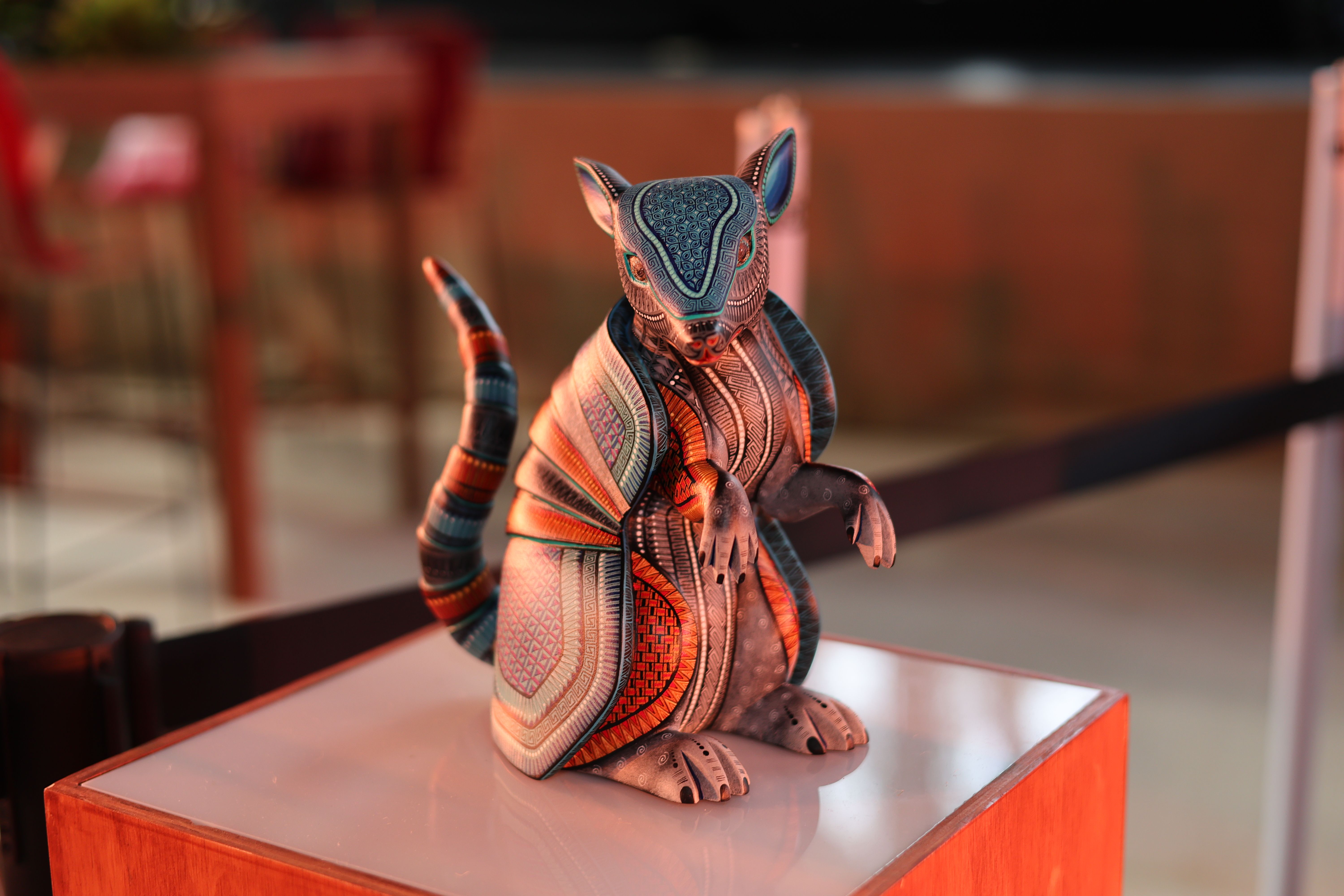 Sculpture Complexe D'alebrije D'oaxaca Exposée à L'intérieur · Photo ...