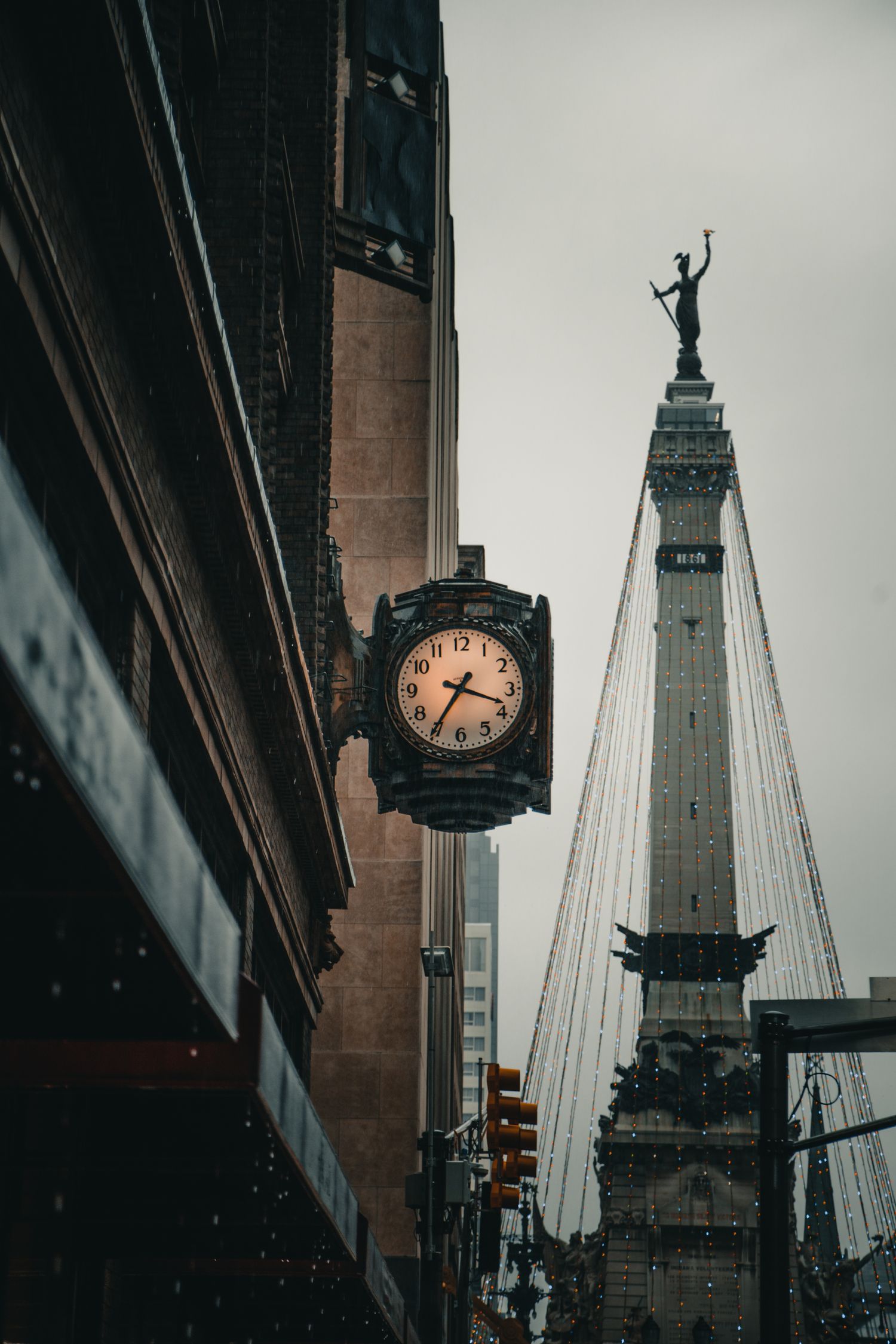 Wall Clock On Street Free Stock Photo wall-clock-on-street-free-stock-photo