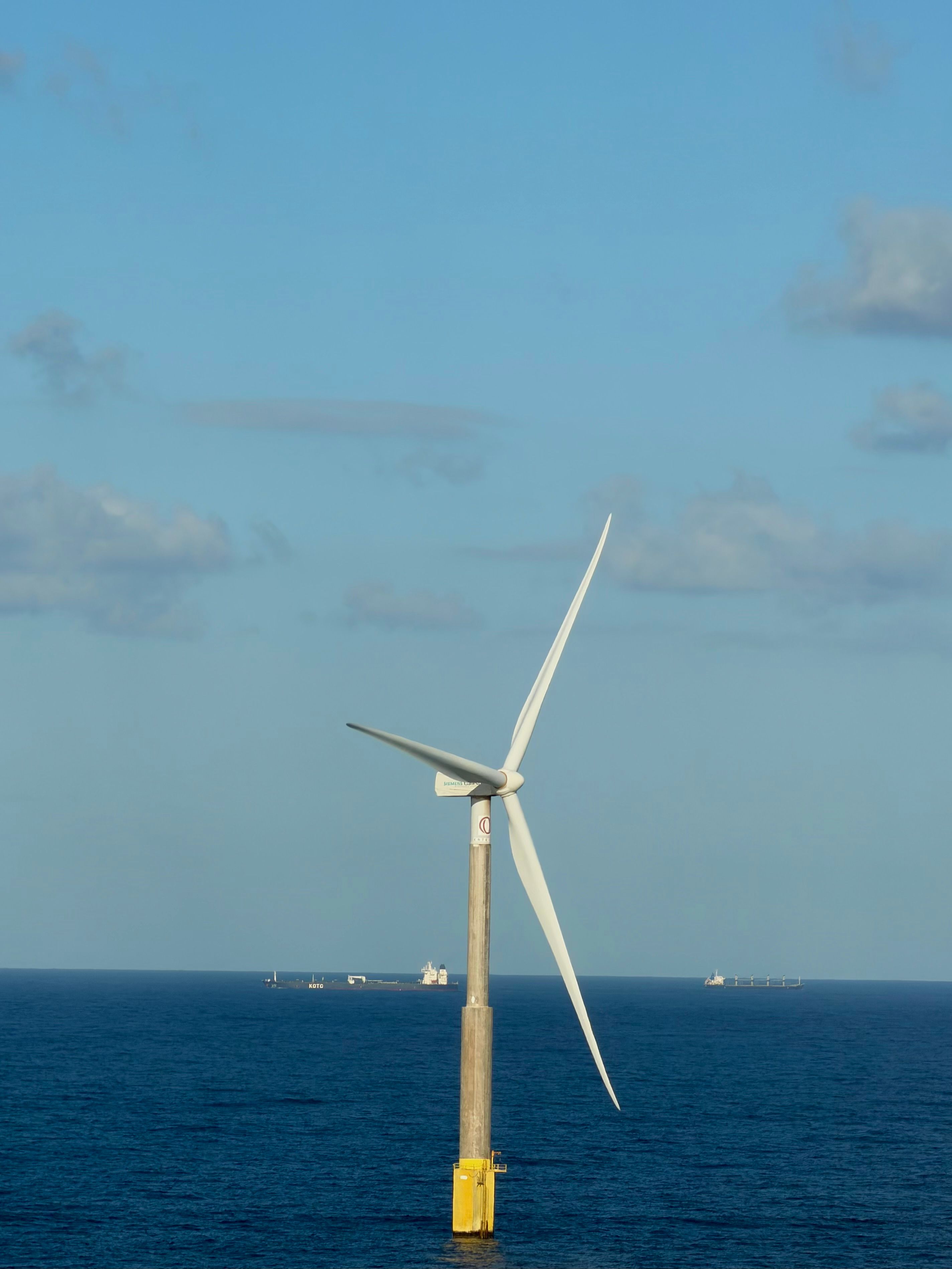 Wind Turbines on the Sea · Free Stock Photo