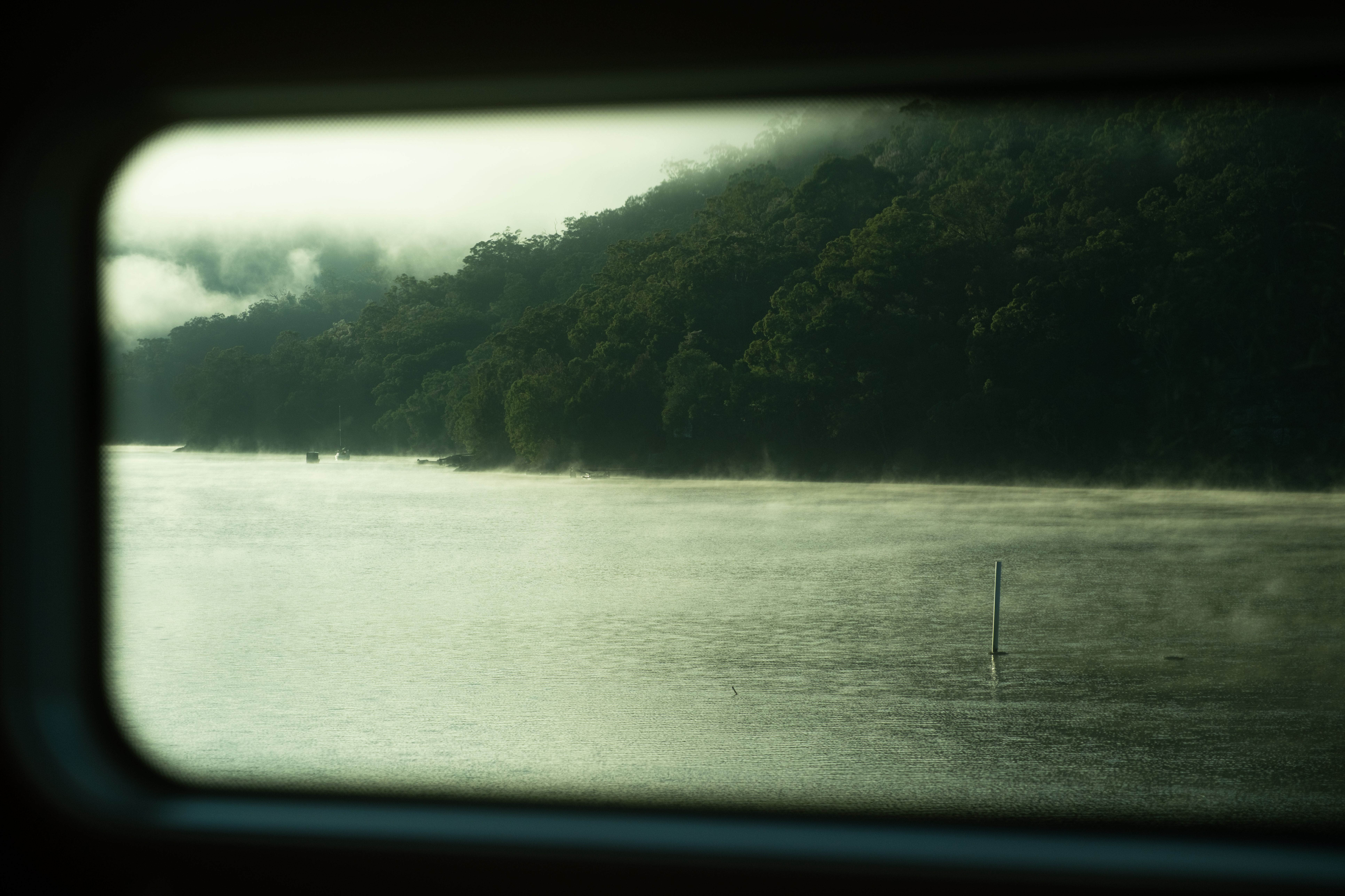 Peaceful Misty River View from a Window · Free Stock Photo