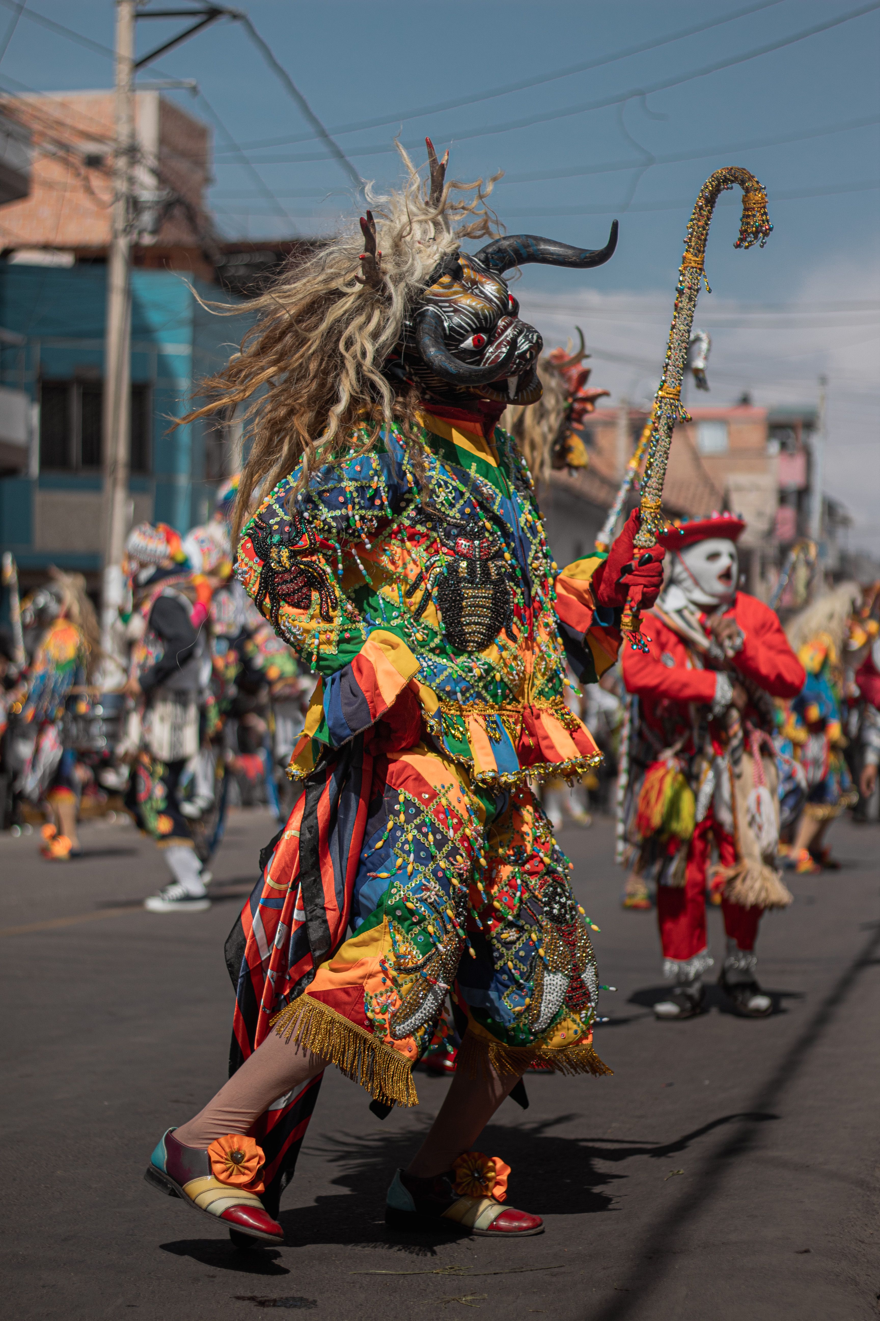Vibrant Traditional Peruvian Festival in Cusco · Free Stock Photo