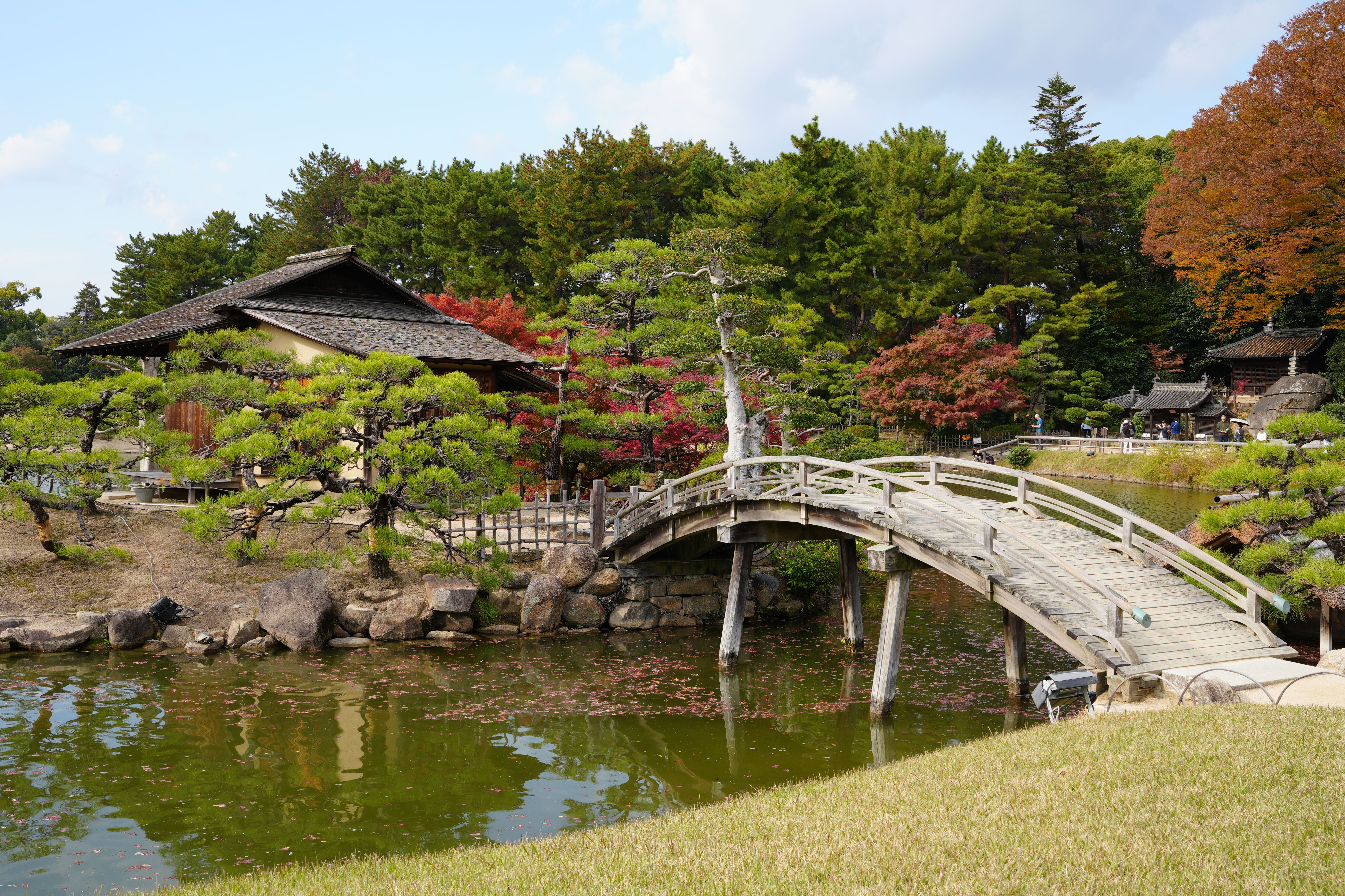 Scenic View of Okayama Korakuen Garden Bridge · Free Stock Photo