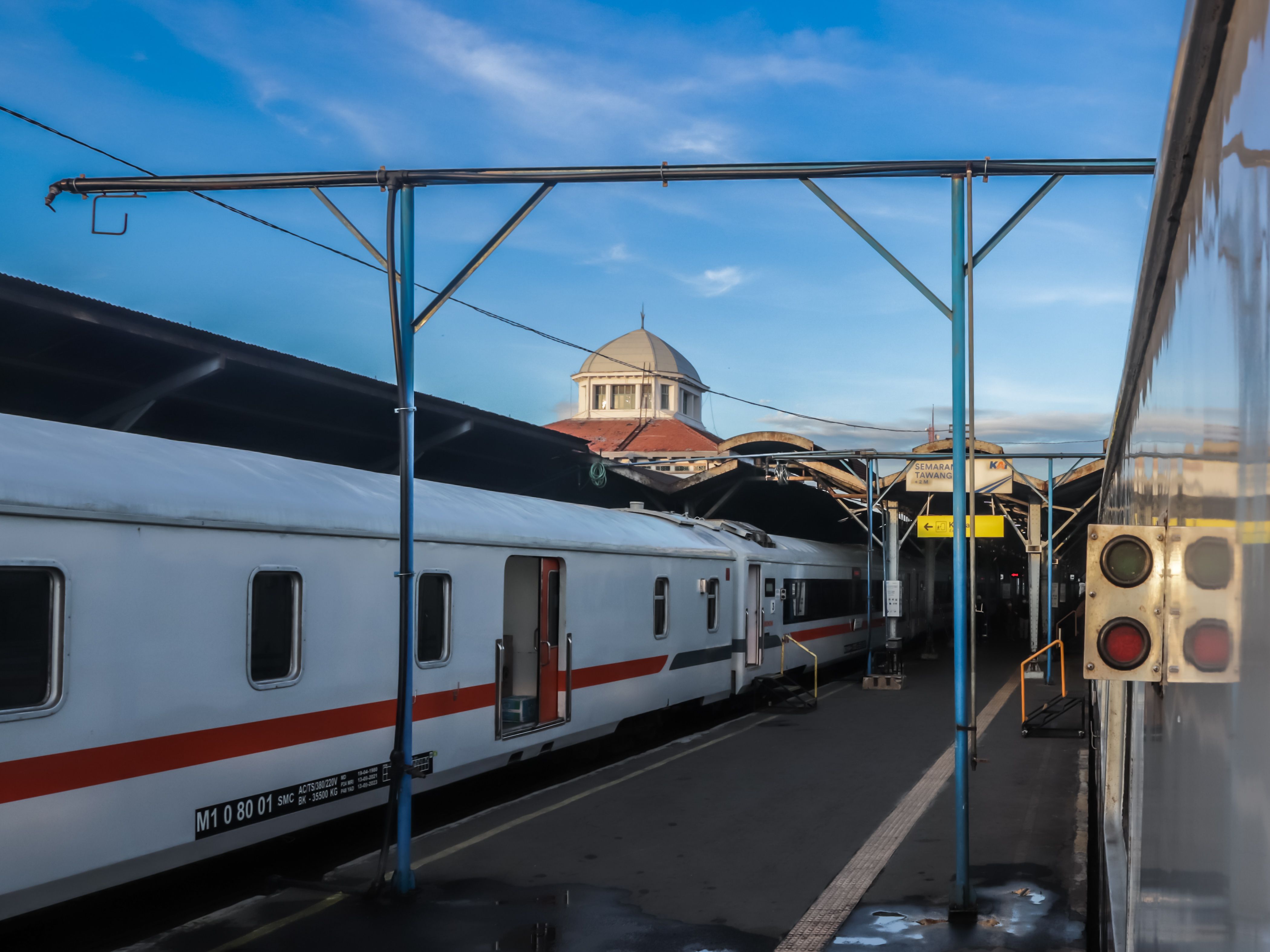 Train Station in Blue Sky Morning · Free Stock Photo