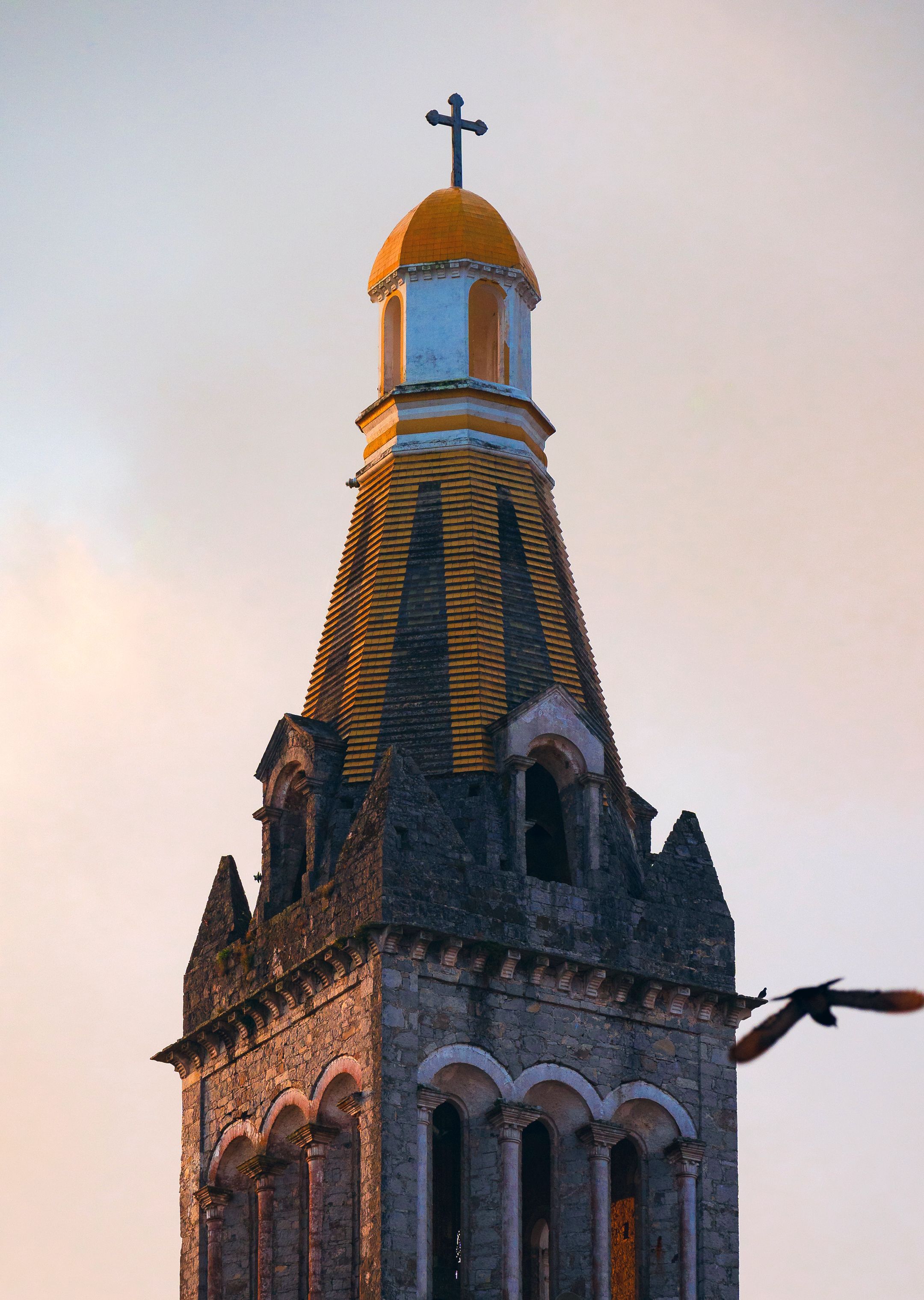 Historic Stone Church Tower Against Sky · Free Stock Photo