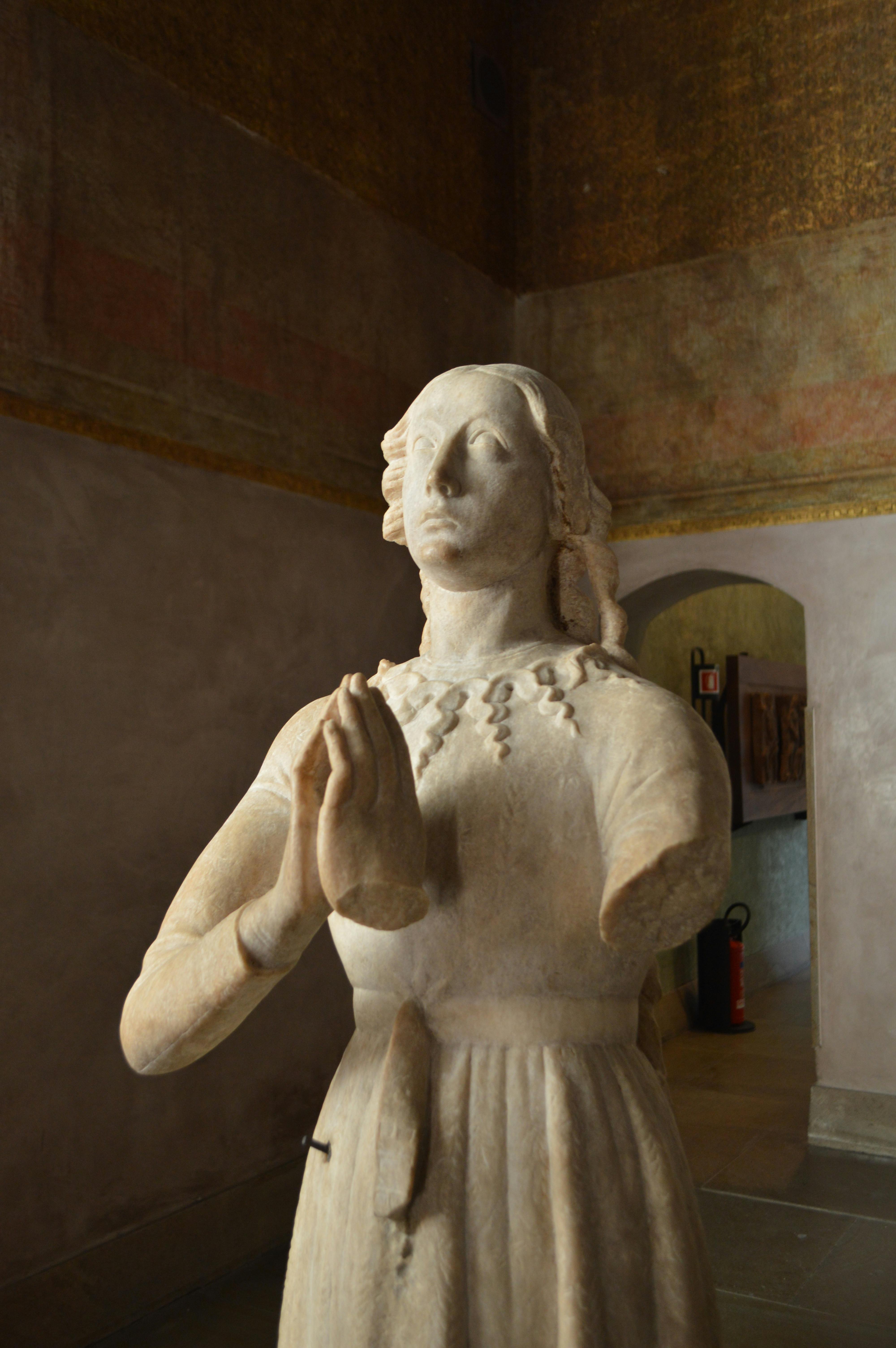 Medieval Stone Statue in Historic Interior · Free Stock Photo