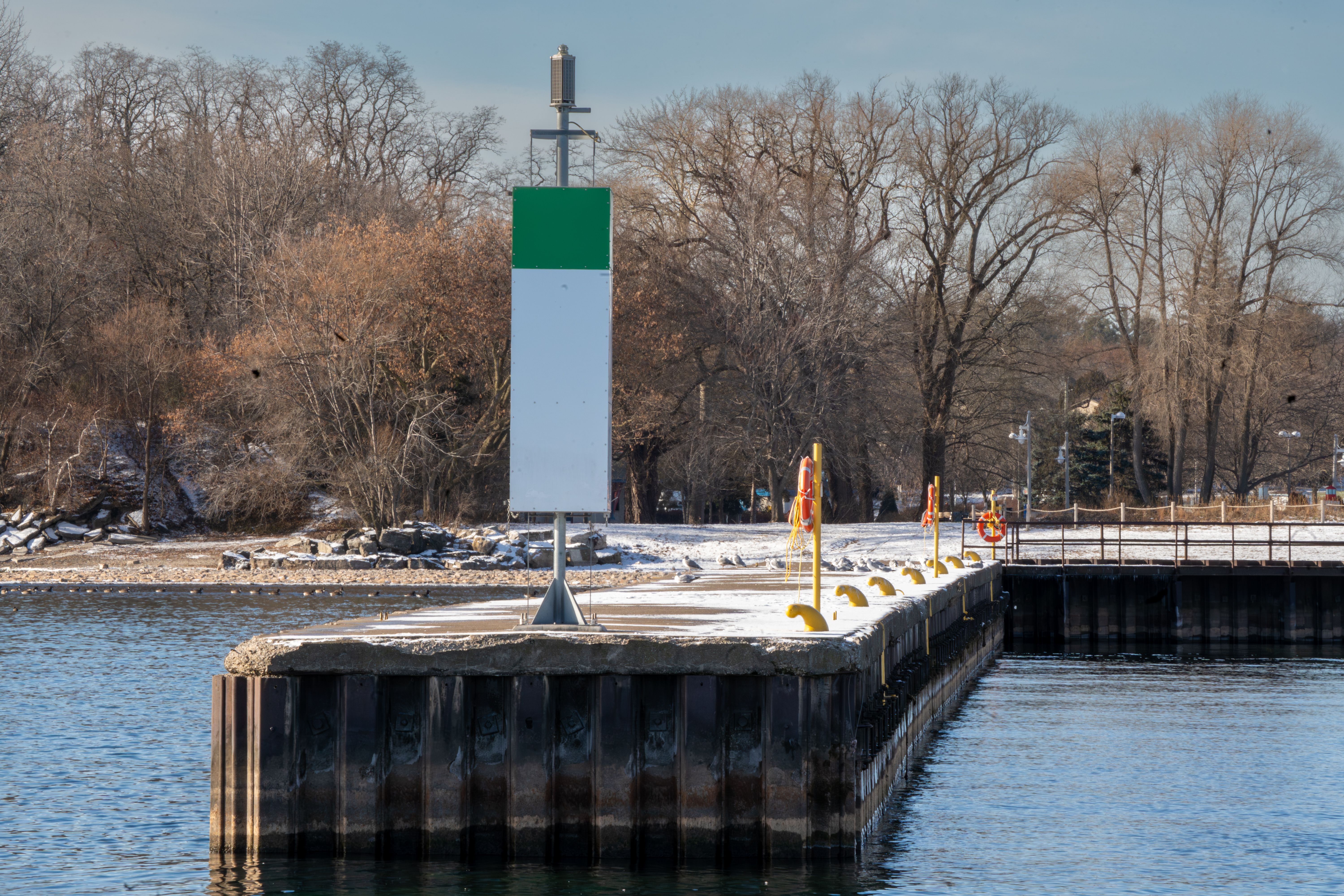 Winter Pier and Marina with Calm Waters · Free Stock Photo