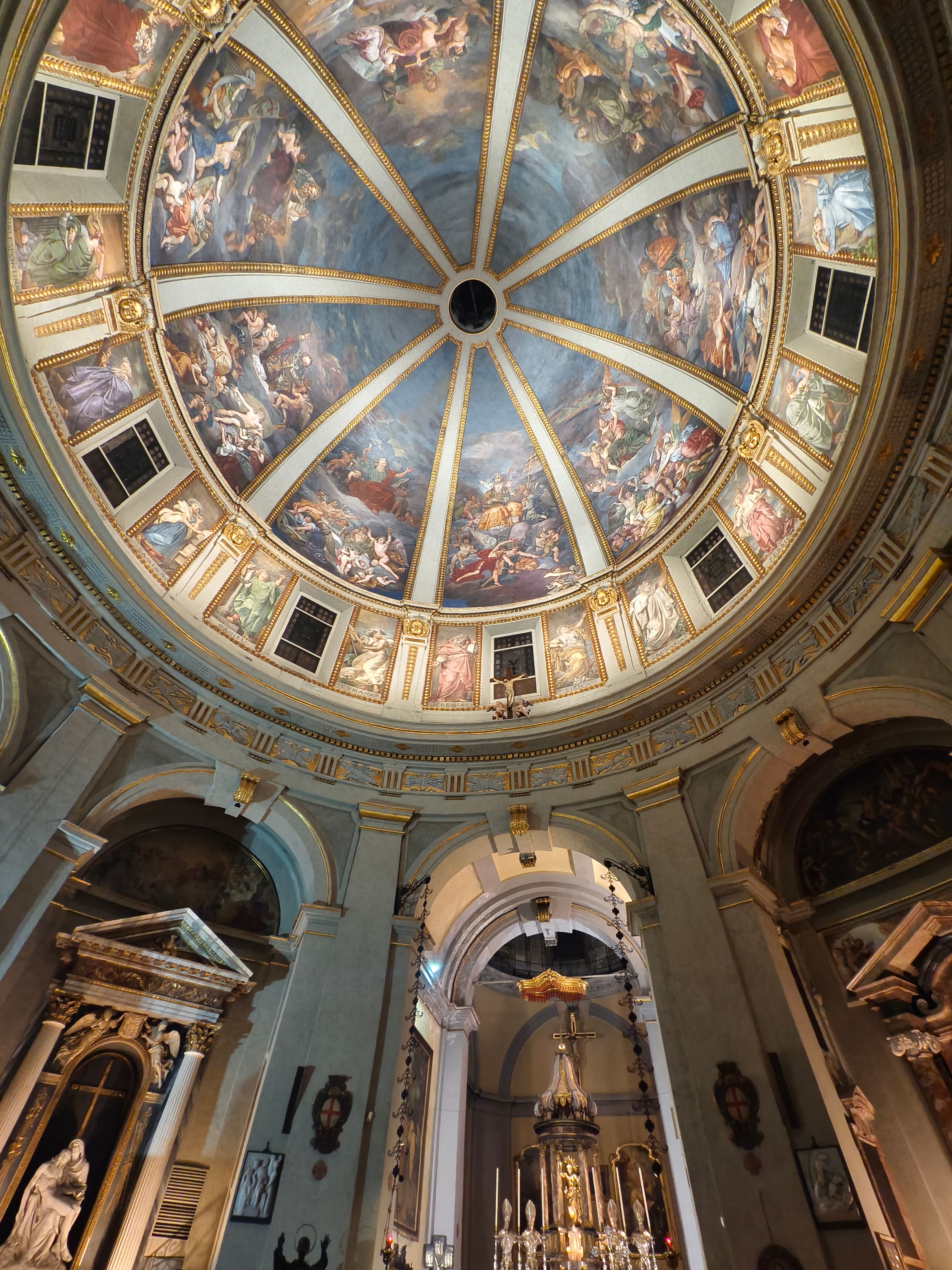 Stunning Fresco Ceiling in Ornate Baroque Church · Free Stock Photo