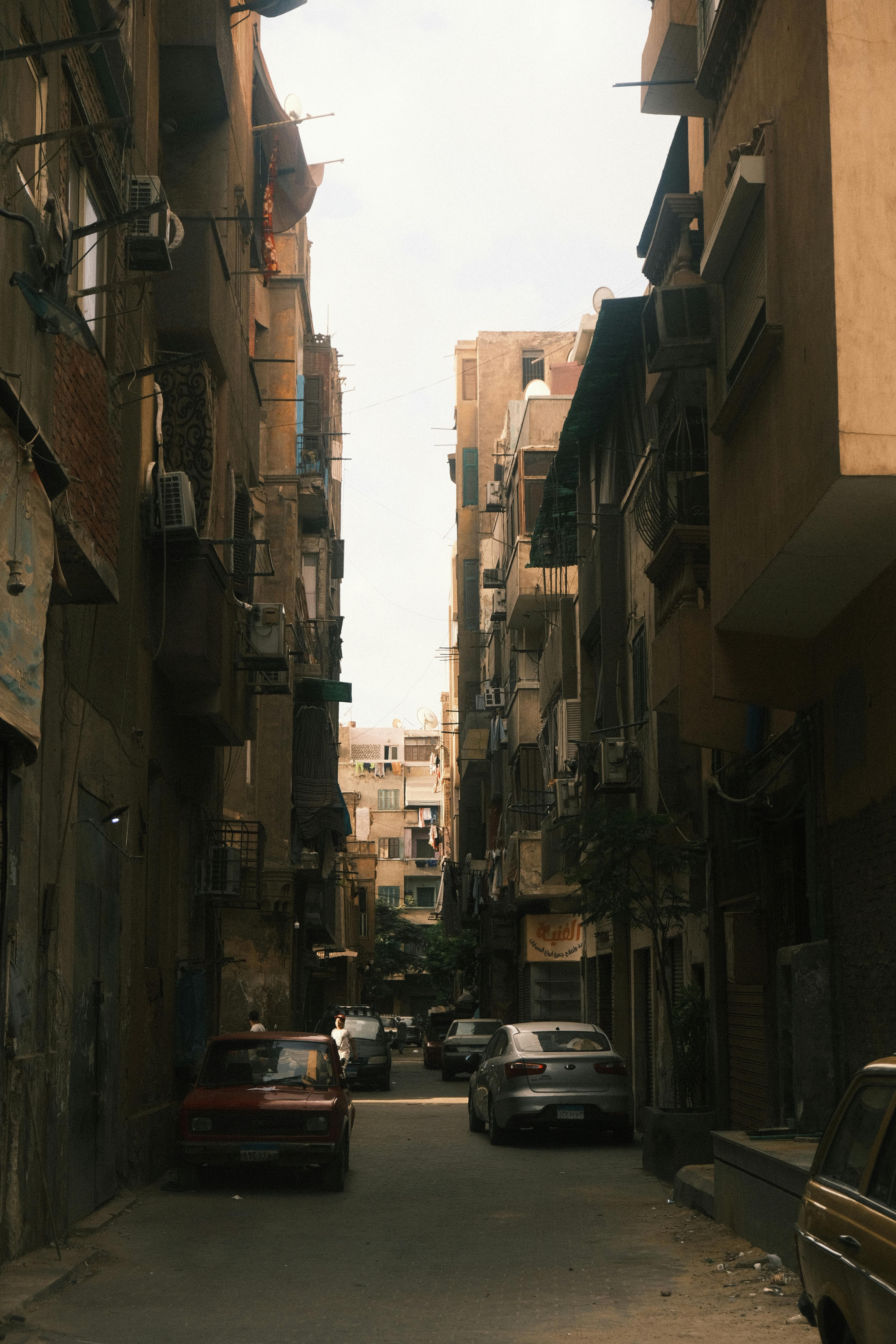 Narrow Street in Cairo, Egypt Showing Urban Scene · Free Stock Photo