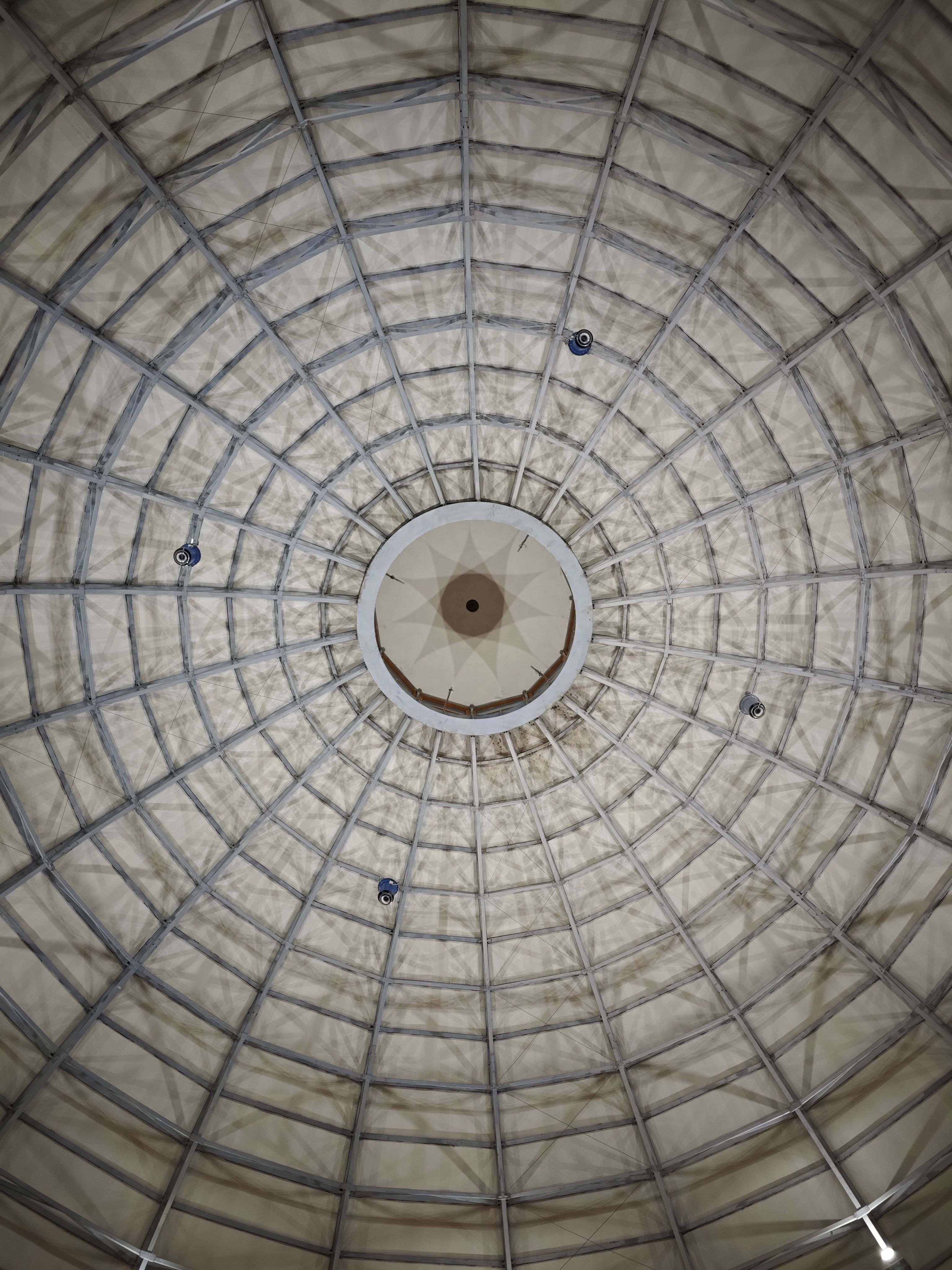 Interior View of a Geometric Dome Ceiling · Free Stock Photo